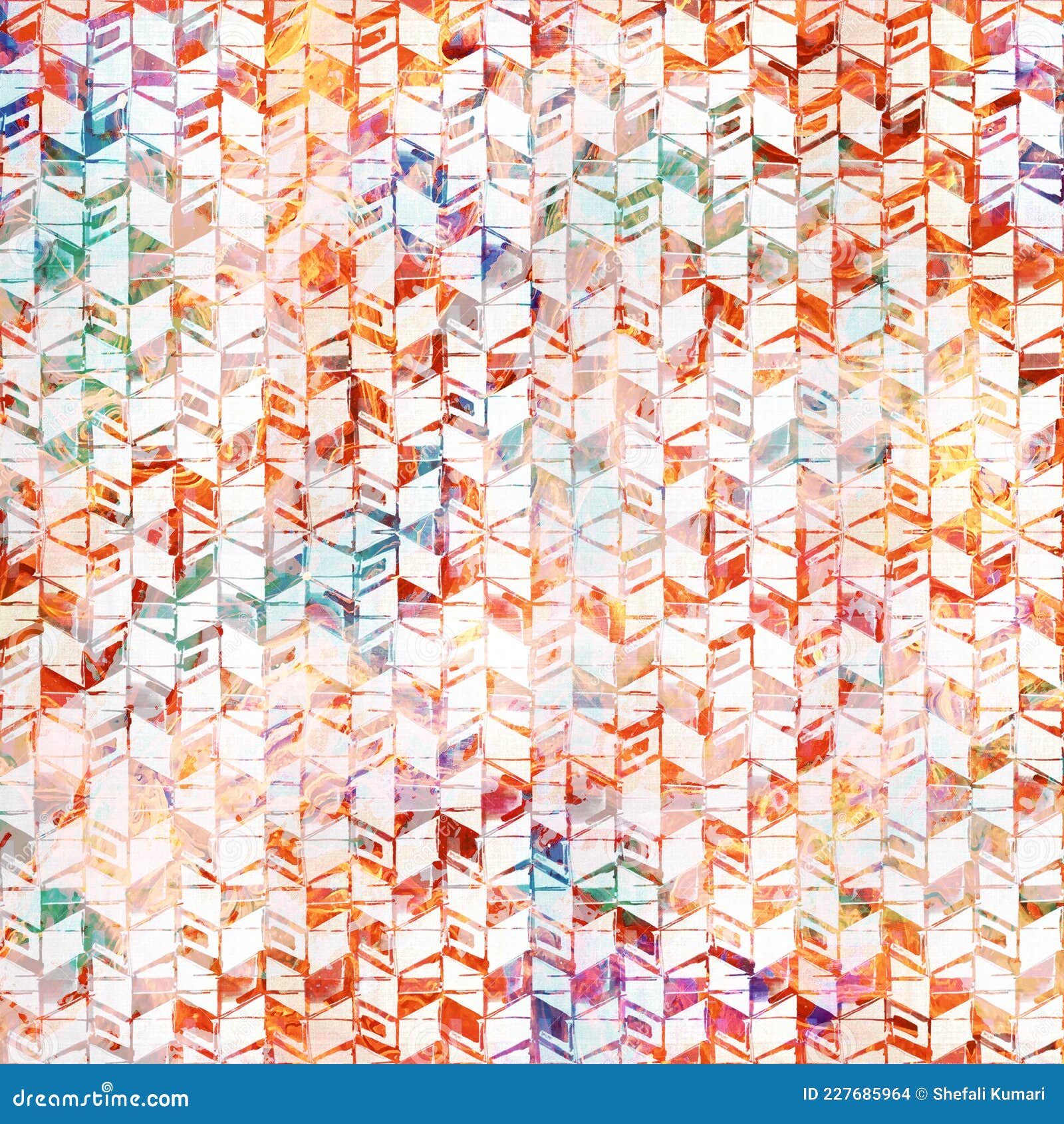 Geometric High Definition Repeat Boho Pattern Isolated on White Canvas ...