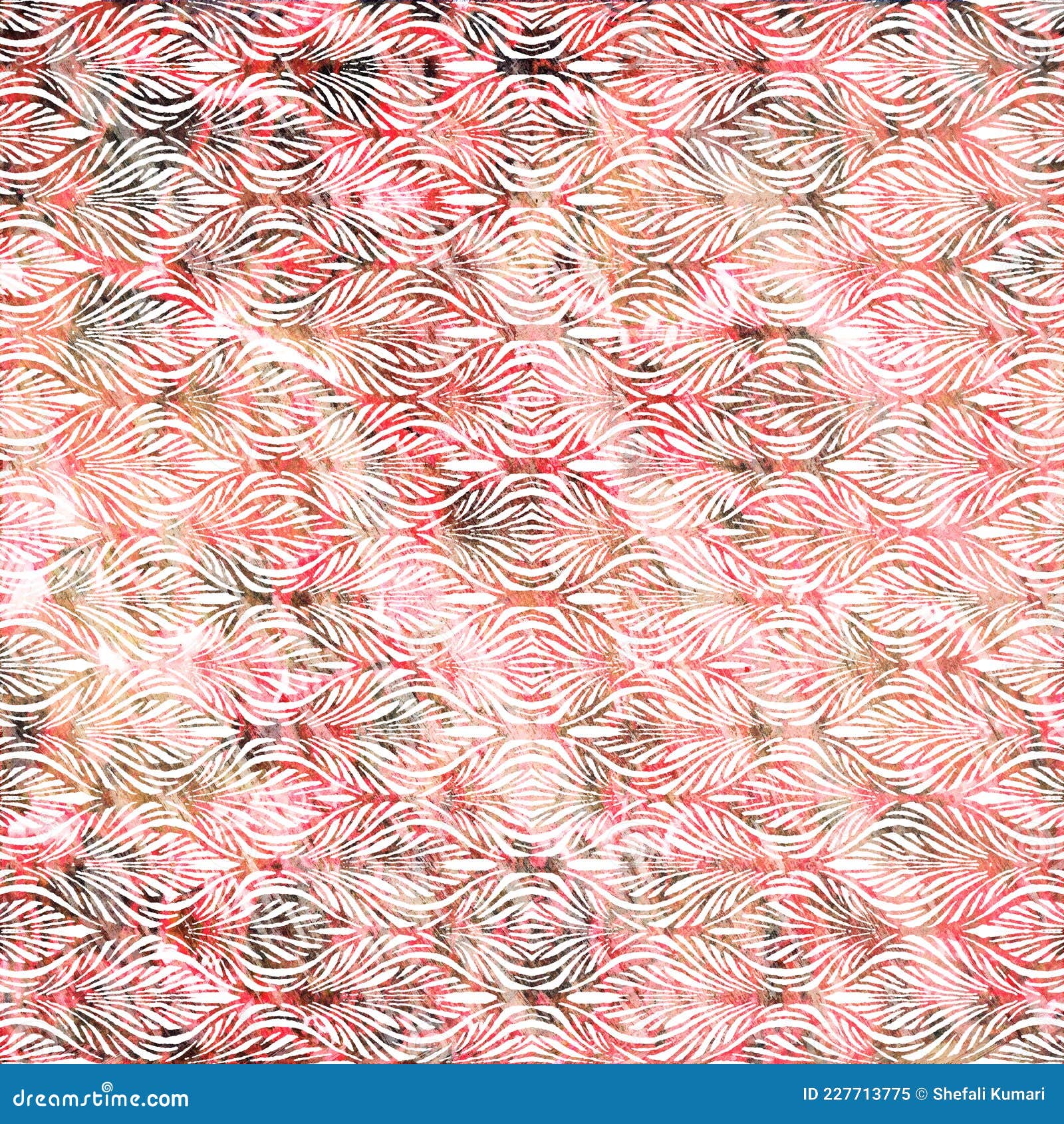 Geometric High Definition Repeat Boho Pattern Isolated on White Canvas ...