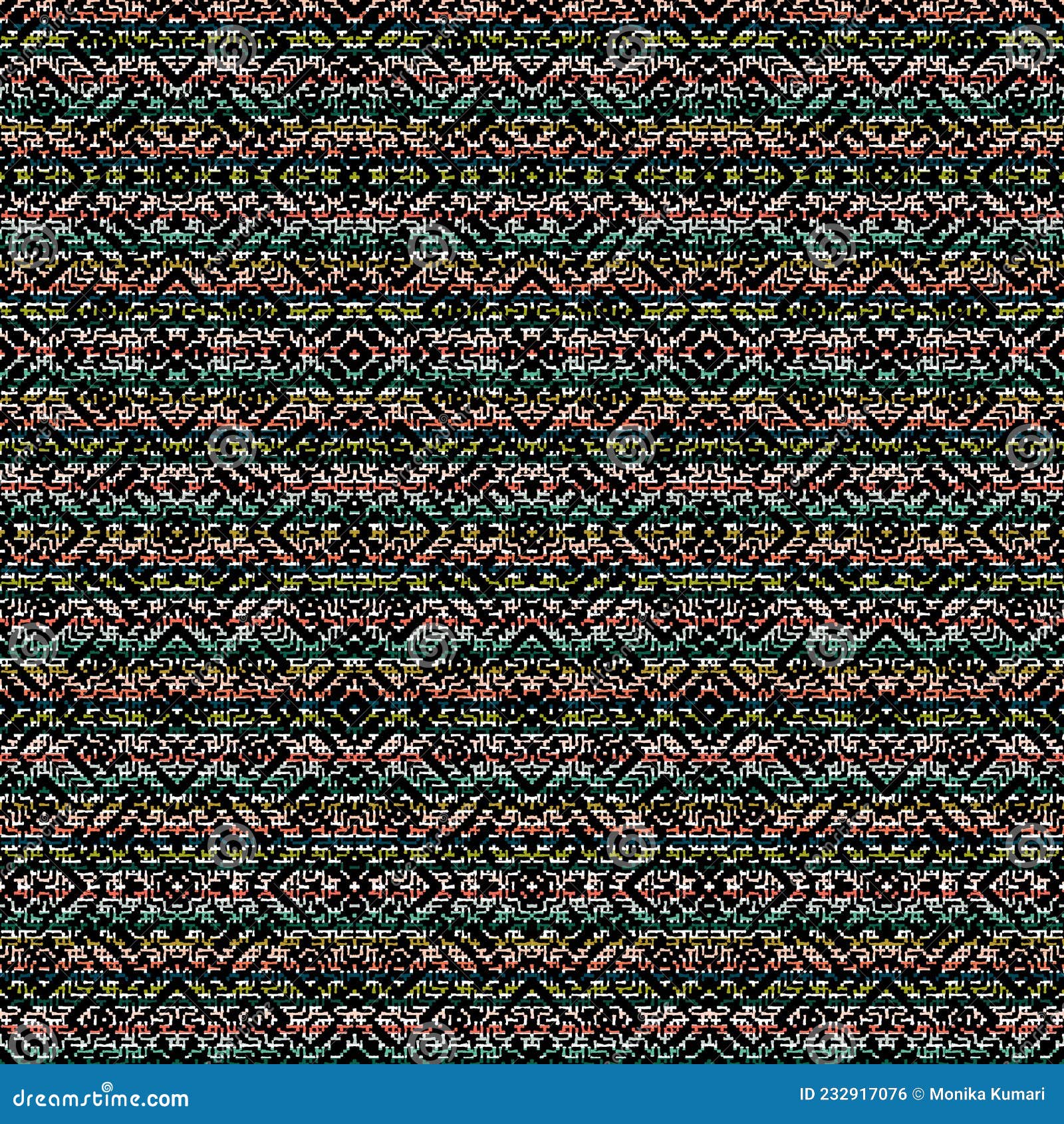 Geometric High Definition Woven Seamless Pattern Stock Illustration ...