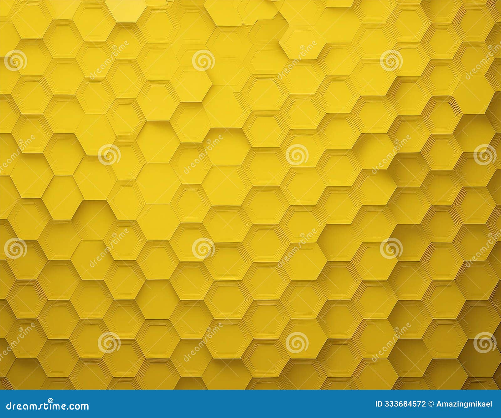 Geometric Honeycomb Pattern Abstract Yellow Hexagon Texture Background ...