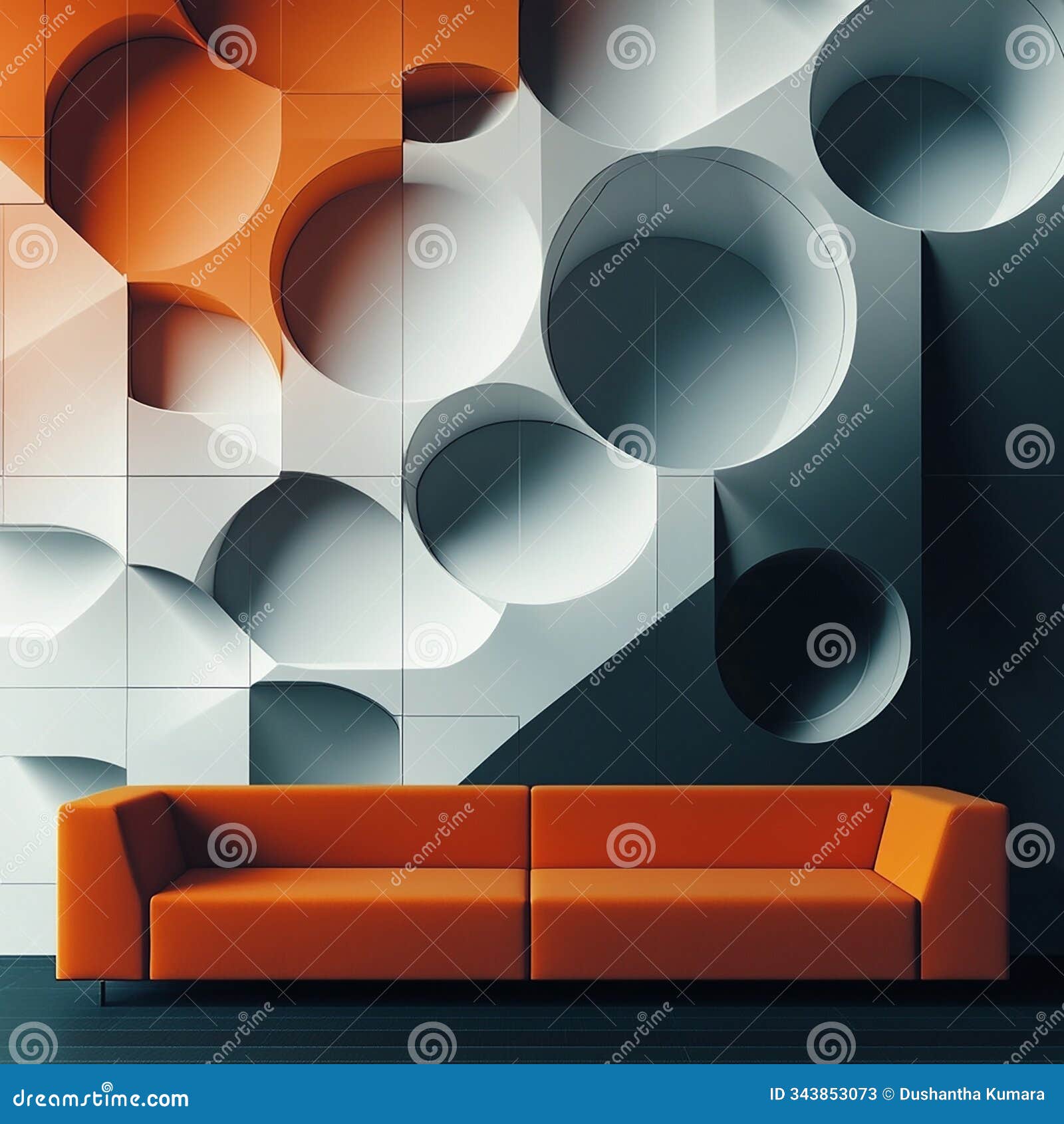 Geometric Illusion: a Modern Wallpaper with Bold Geometric Shapes ...