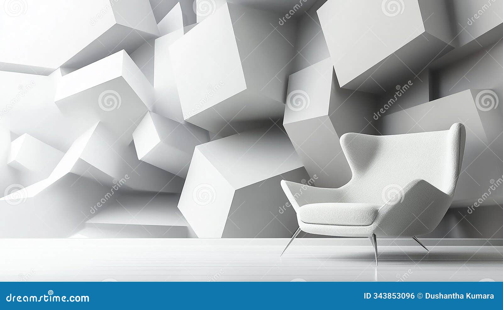 Geometric Illusion: a Modern Wallpaper with Bold Geometric Shapes ...
