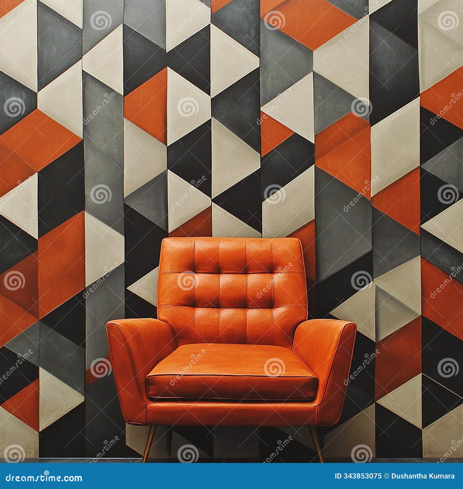 Geometric Illusion: a Modern Wallpaper with Bold Geometric Shapes ...