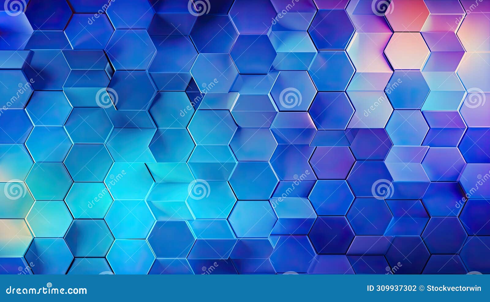 Geometric Illustration Hexagon Background Stock Illustration ...