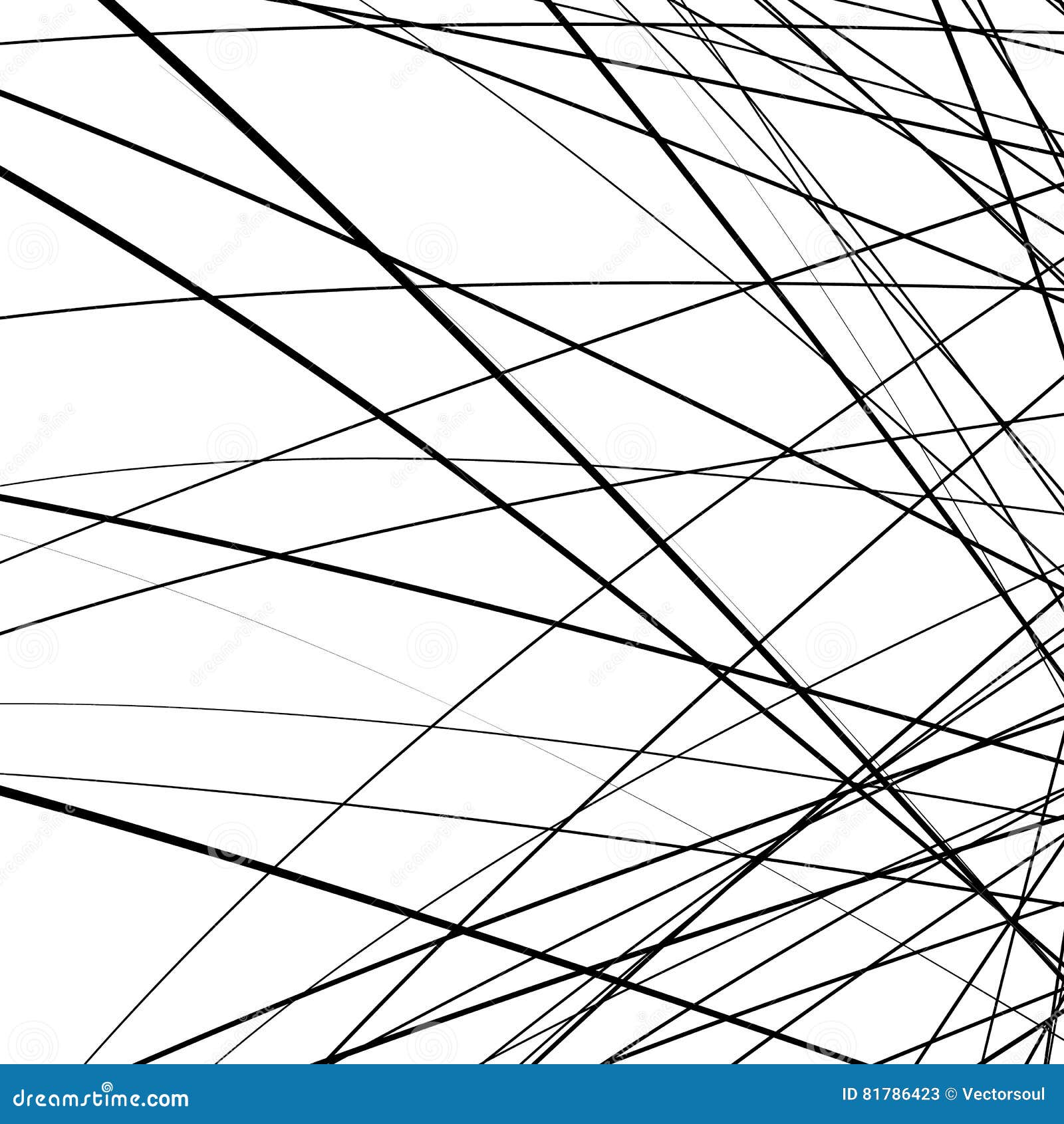 Geometric Illustrations with Random, Edgy, Irregular Lines. Dy Stock ...