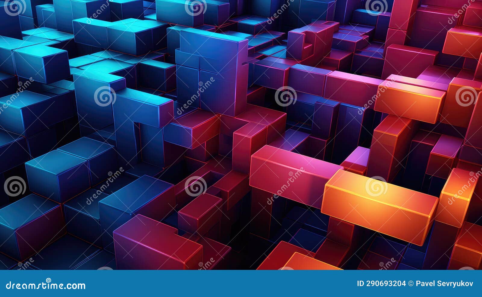 Geometric Interlocking Grids Abstract Stock Illustration - Illustration ...