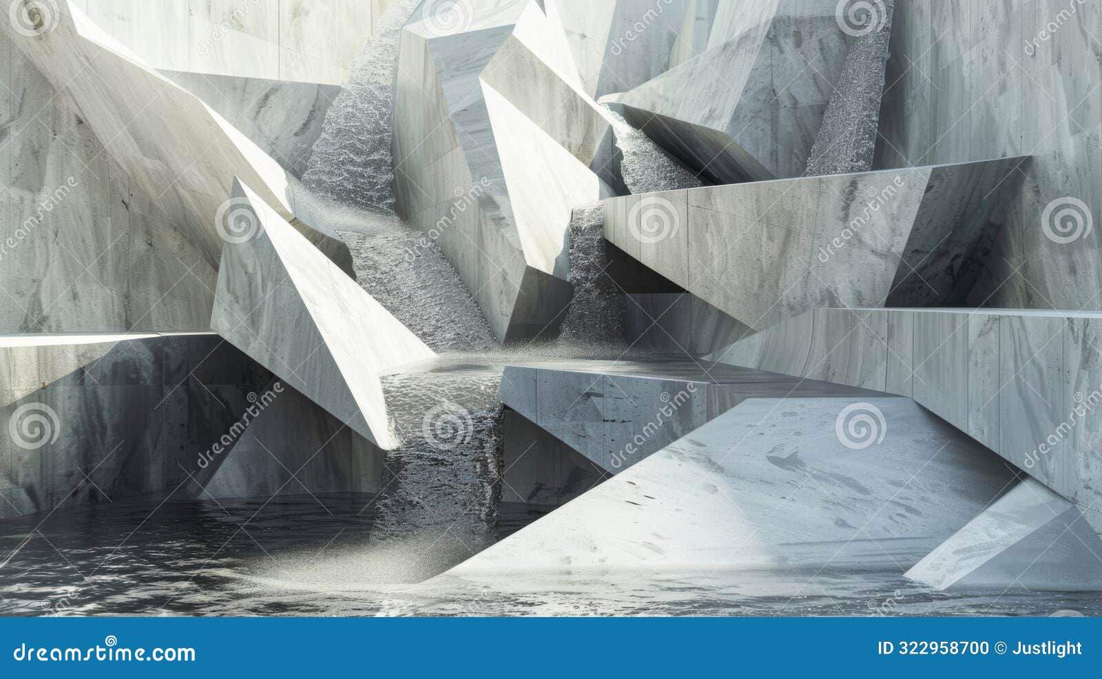 A Geometric Interpretation of a Waterfall with Sharp Angles and ...