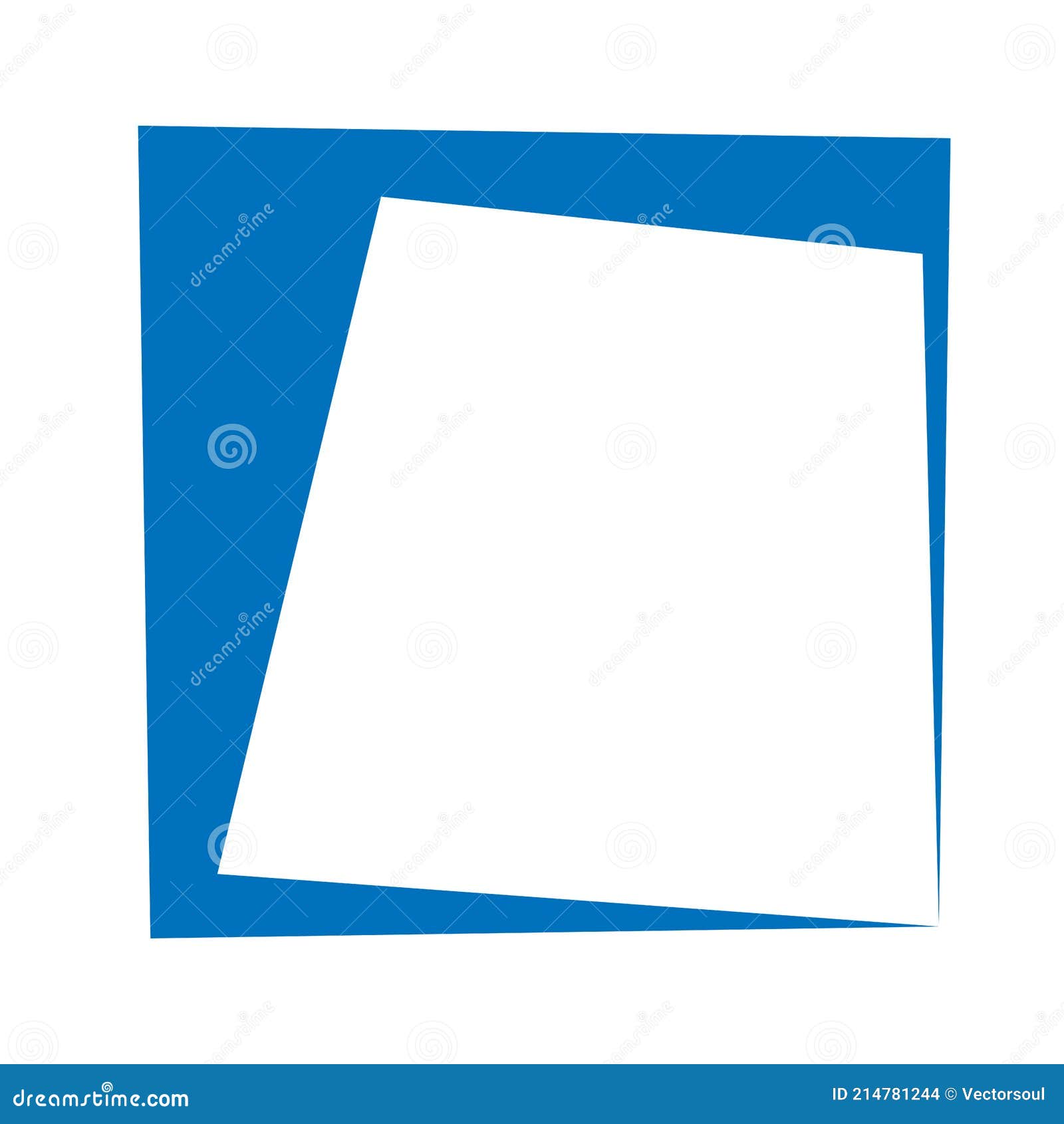 Geometric Irregular Square, Cube Picture Frame, Border Stock Vector ...