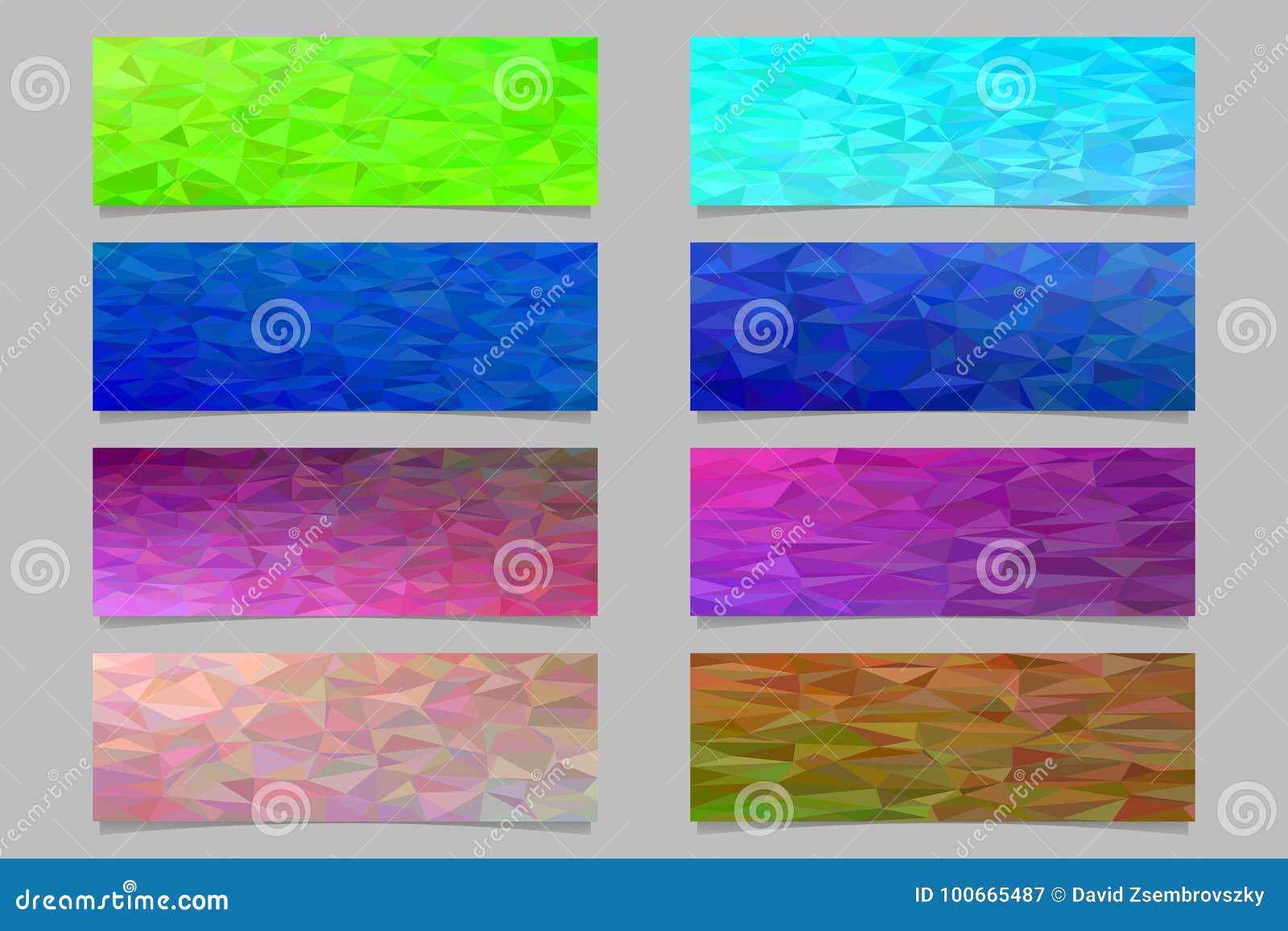 Geometric Irregular Triangle Tile Pattern Mosaic Banner Template Set ... Geometric Irregular Triangle Tile Pattern Mosaic Banner Template Set ...