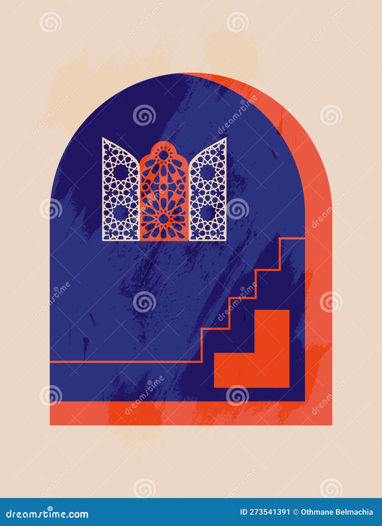 Geometric Islamic Pattern Arabesque Design Stock Vector - Illustration ...