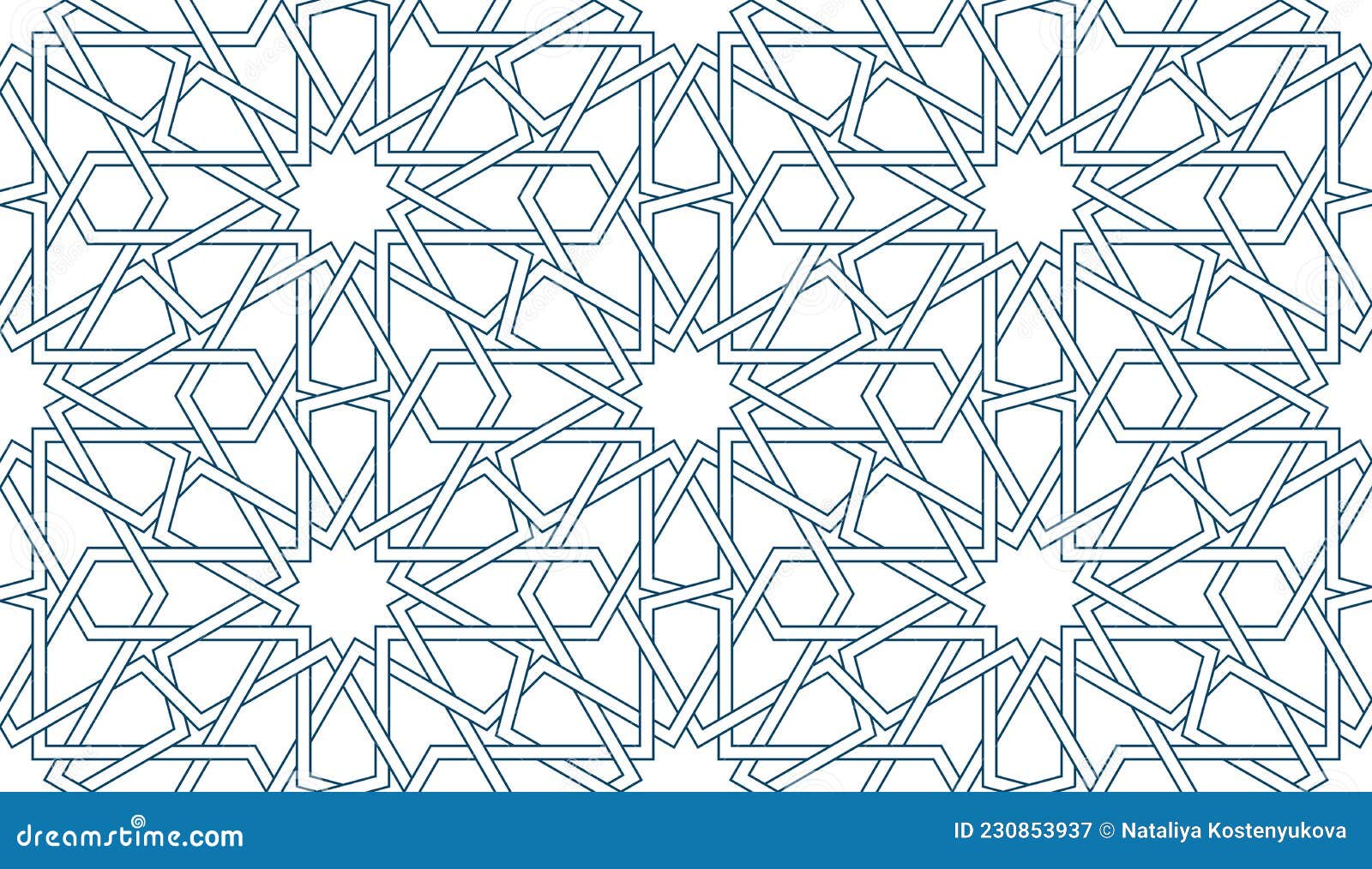 Persian Geometric Mosaic Pattern for Ramadan Card Stock Vector ...