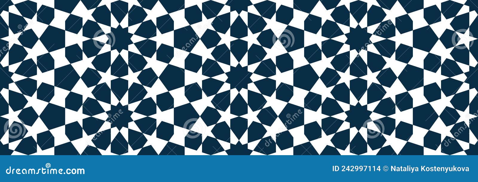Persian Geometric Mosaic Pattern for Ramadan Card Stock Vector ...