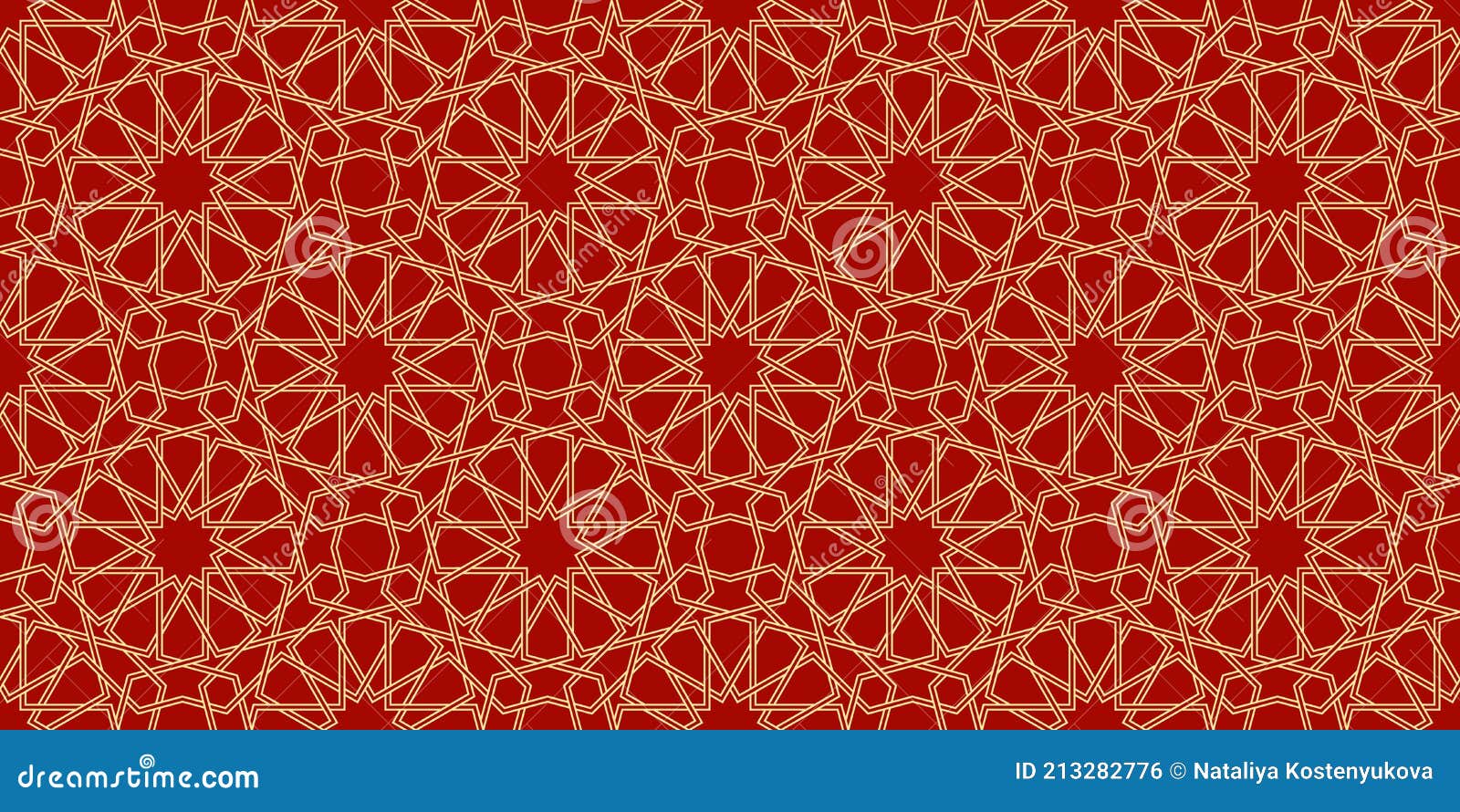 Geometric Islamic Seamless Pattern Stock Vector - Illustration of decor ...