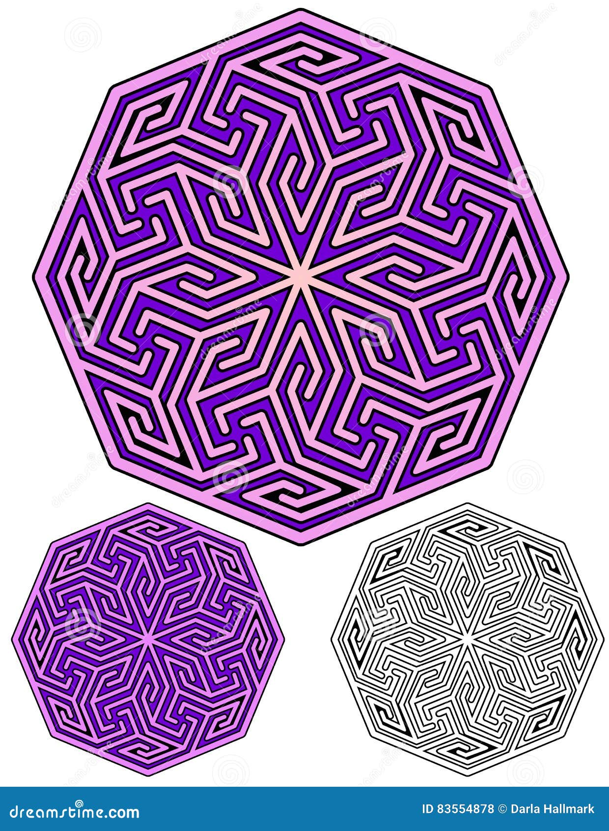 Geometric Kaleidoscopic Design Stock Vector - Illustration of graphic ...