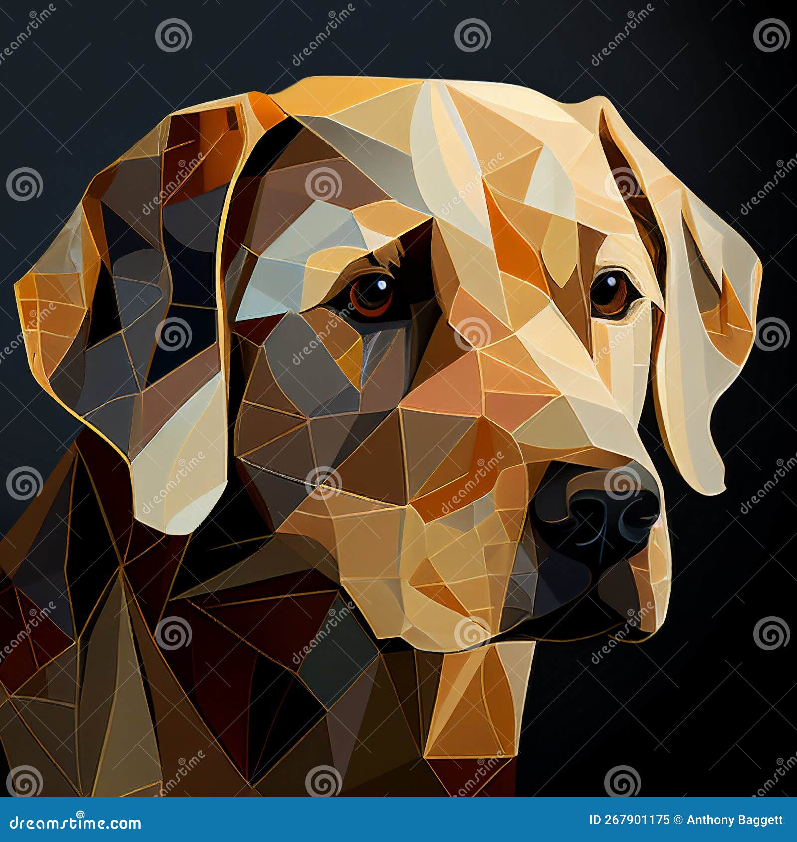 Labrador Dog Head Coloring Book Page Vector Illustration ...