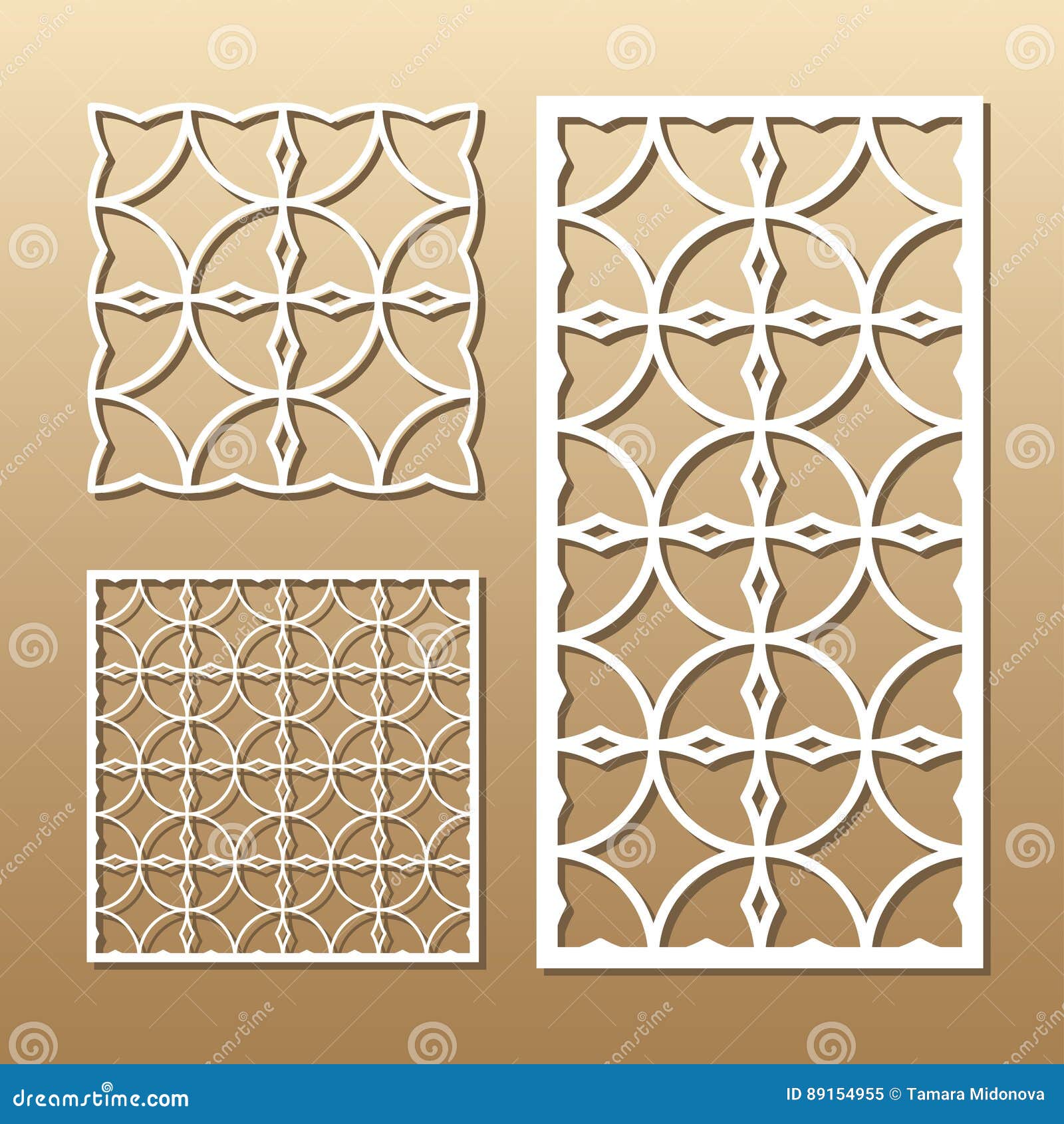 Geometric laser cut stock vector. Illustration of exotic - 89154955