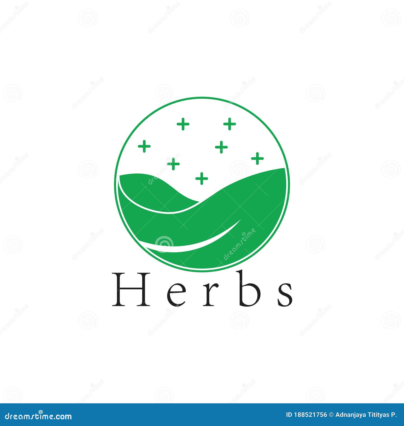 Geometric Leaf 3d Herb Symbol Logo Vector Stock Vector - Illustration ...
