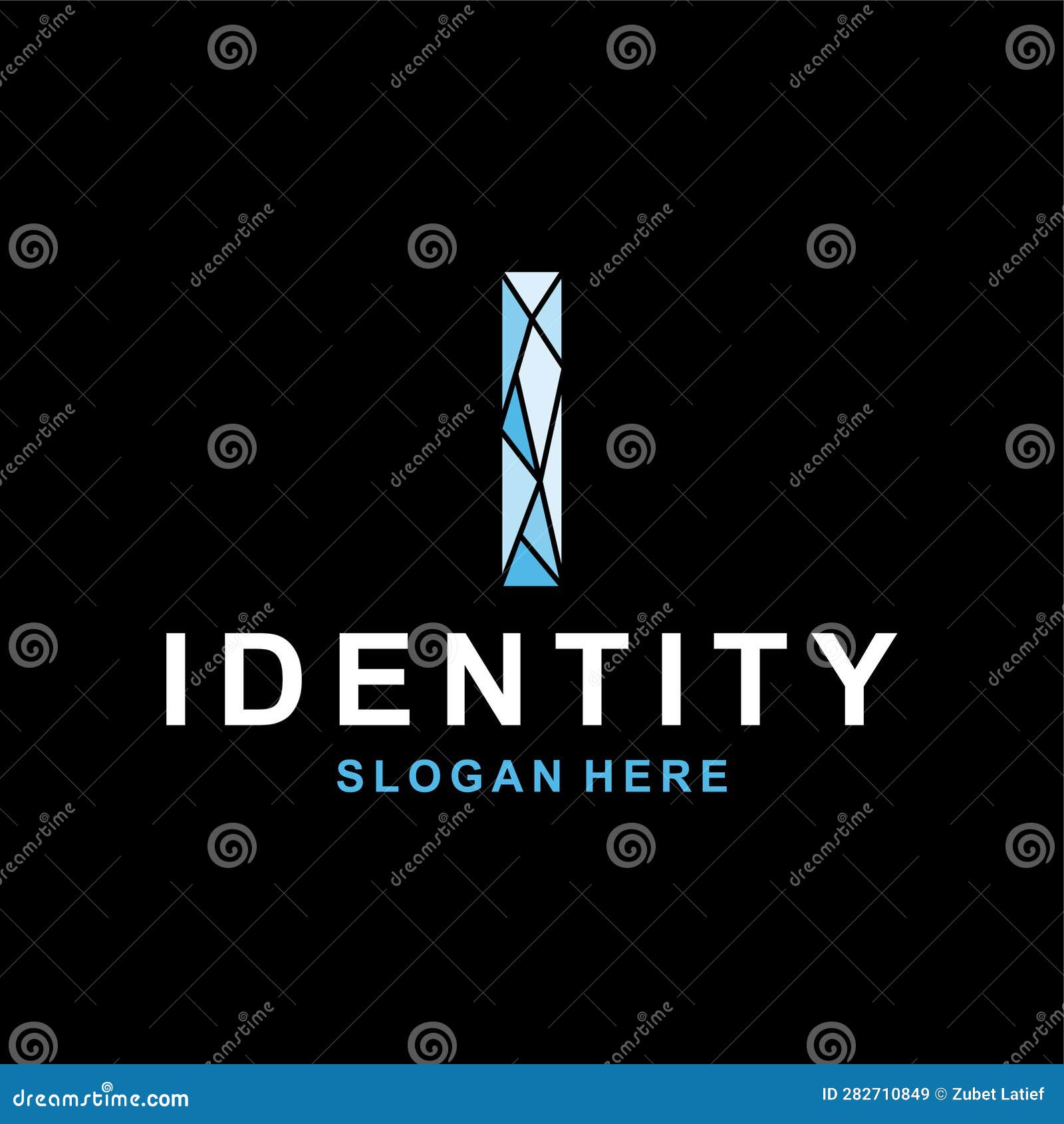 Geometric Letter I Polygon Style Logo Design, Logo Vector Design ...