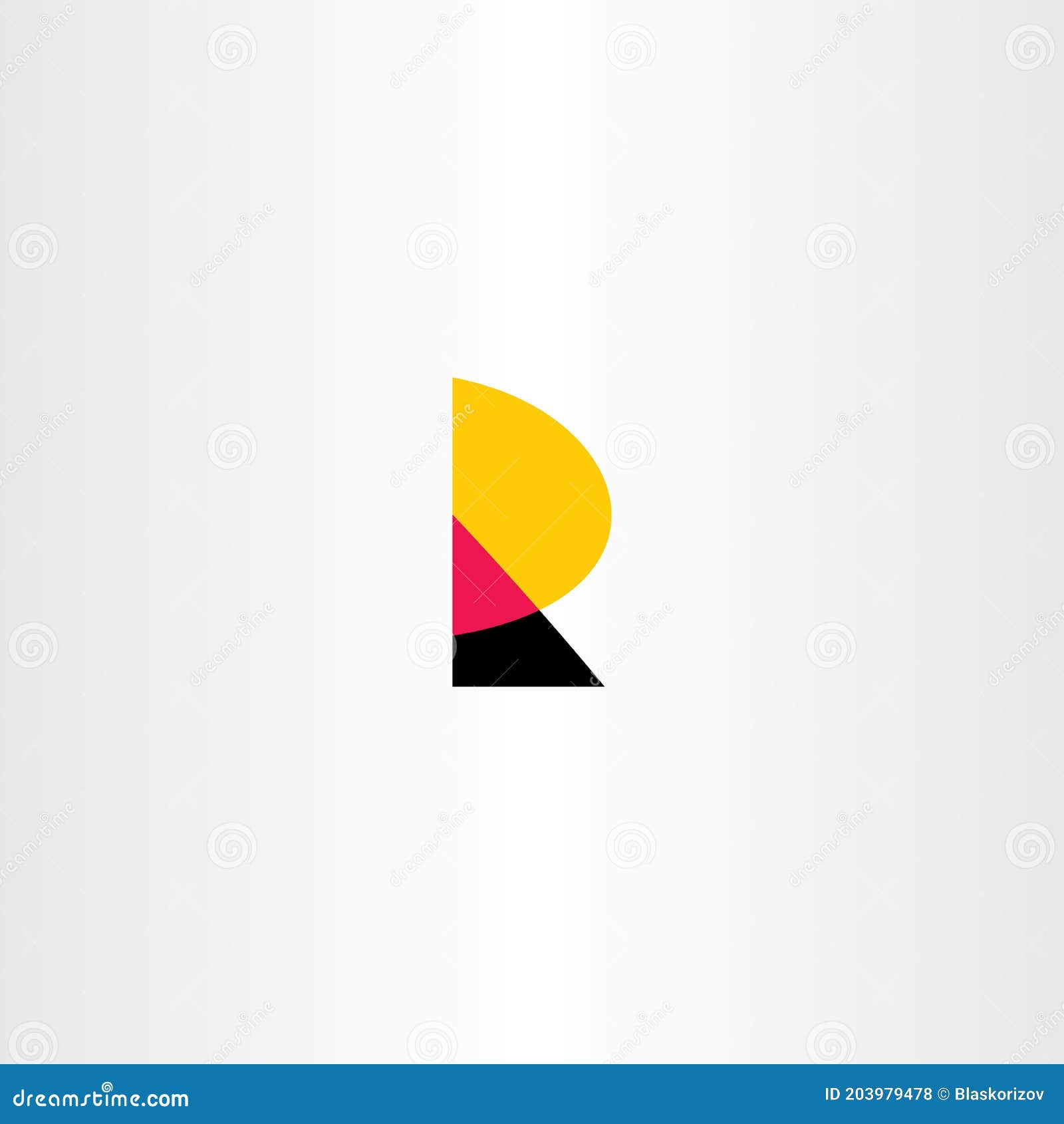 Geometric Letter R Logo Symbol Vector Icon Stock Vector - Illustration ...