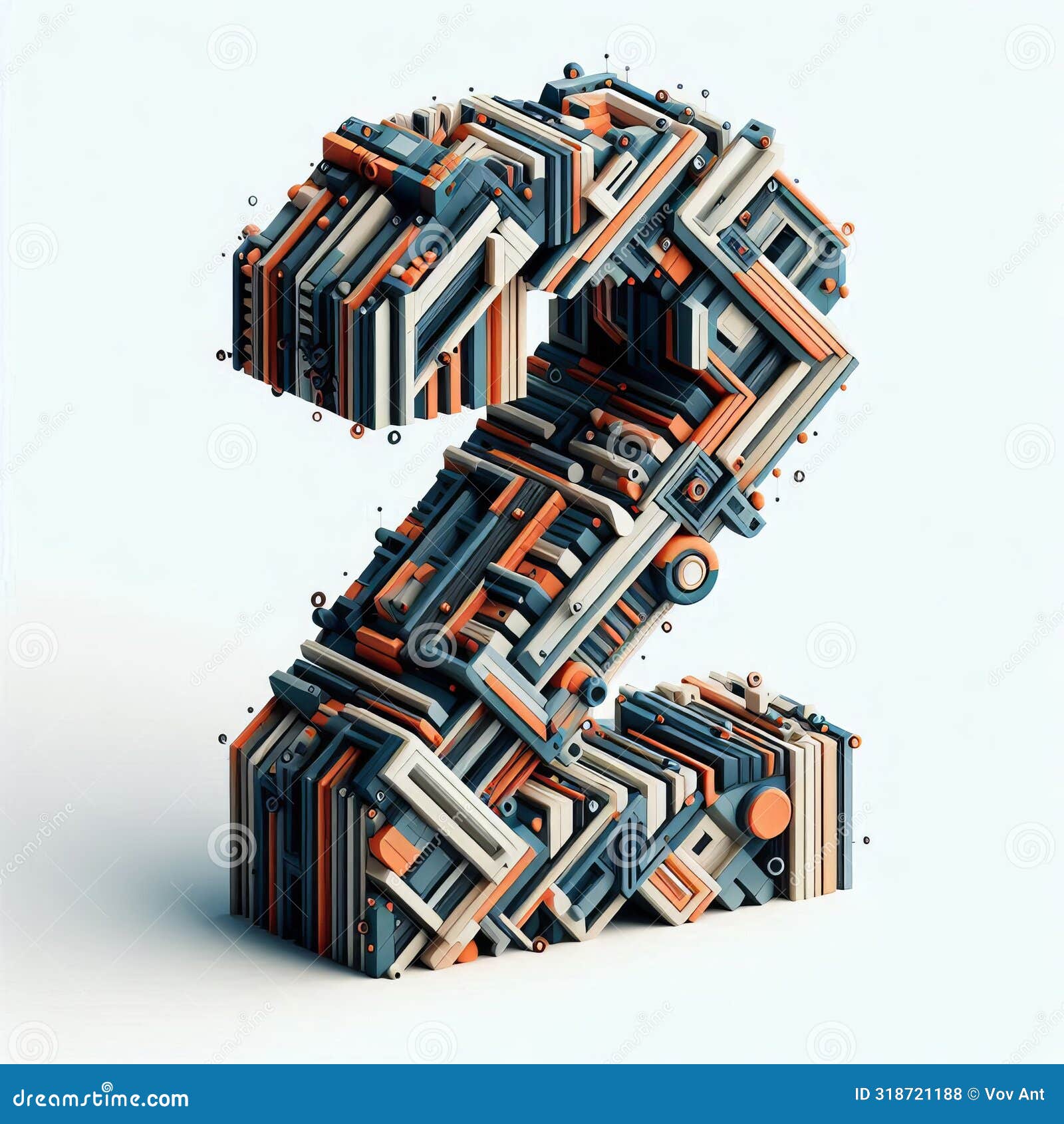 Geometric Lettering Typeface Featuring Geometric Shapes, Pattrn Stock ...