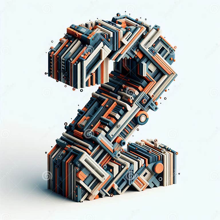 Geometric Lettering Typeface Featuring Geometric Shapes, Pattrn Stock ...