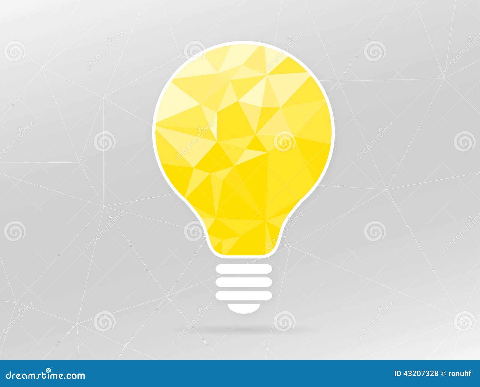 Geometric Light Bulb Graphic Stock Vector - Illustration of graphic ...