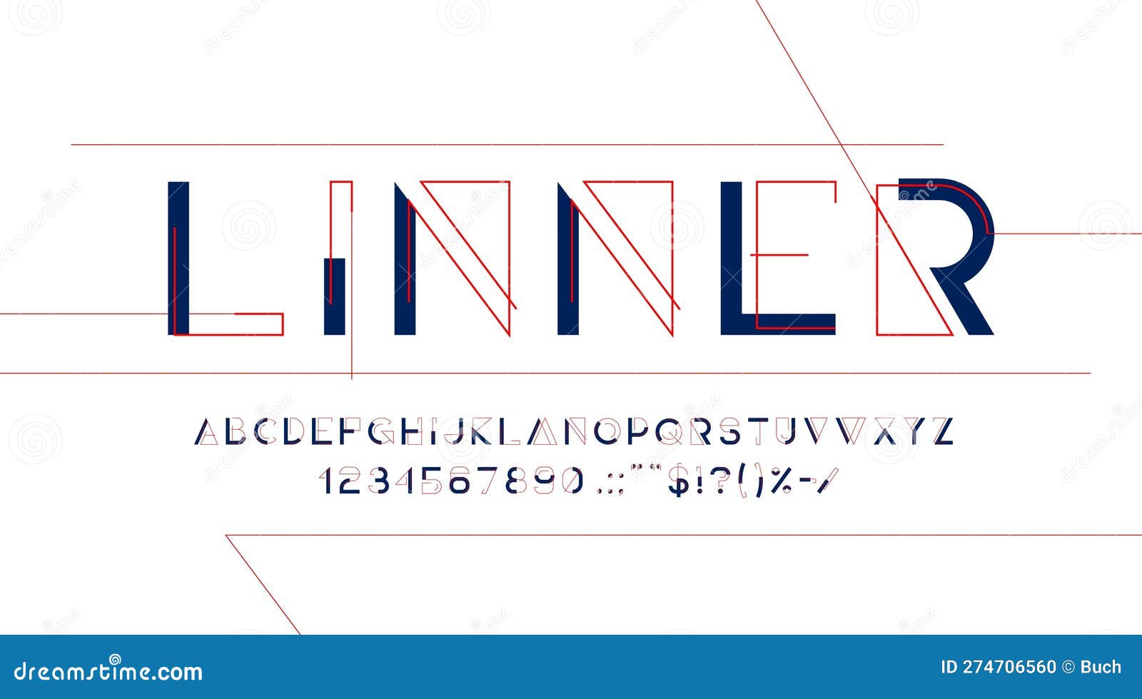Geometric Line Font, Typeface, Vector Alphabet 向量例证 - 插画 包括有 独自一个, 抽象 ...