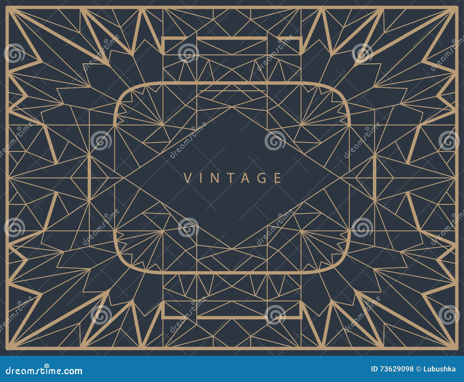 Geometric line frame stock vector. Illustration of graphic - 73629098