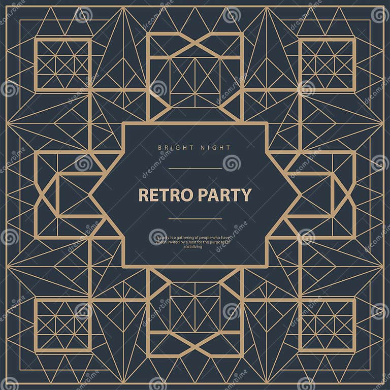 Geometric line frame stock vector. Illustration of artistic - 73630007