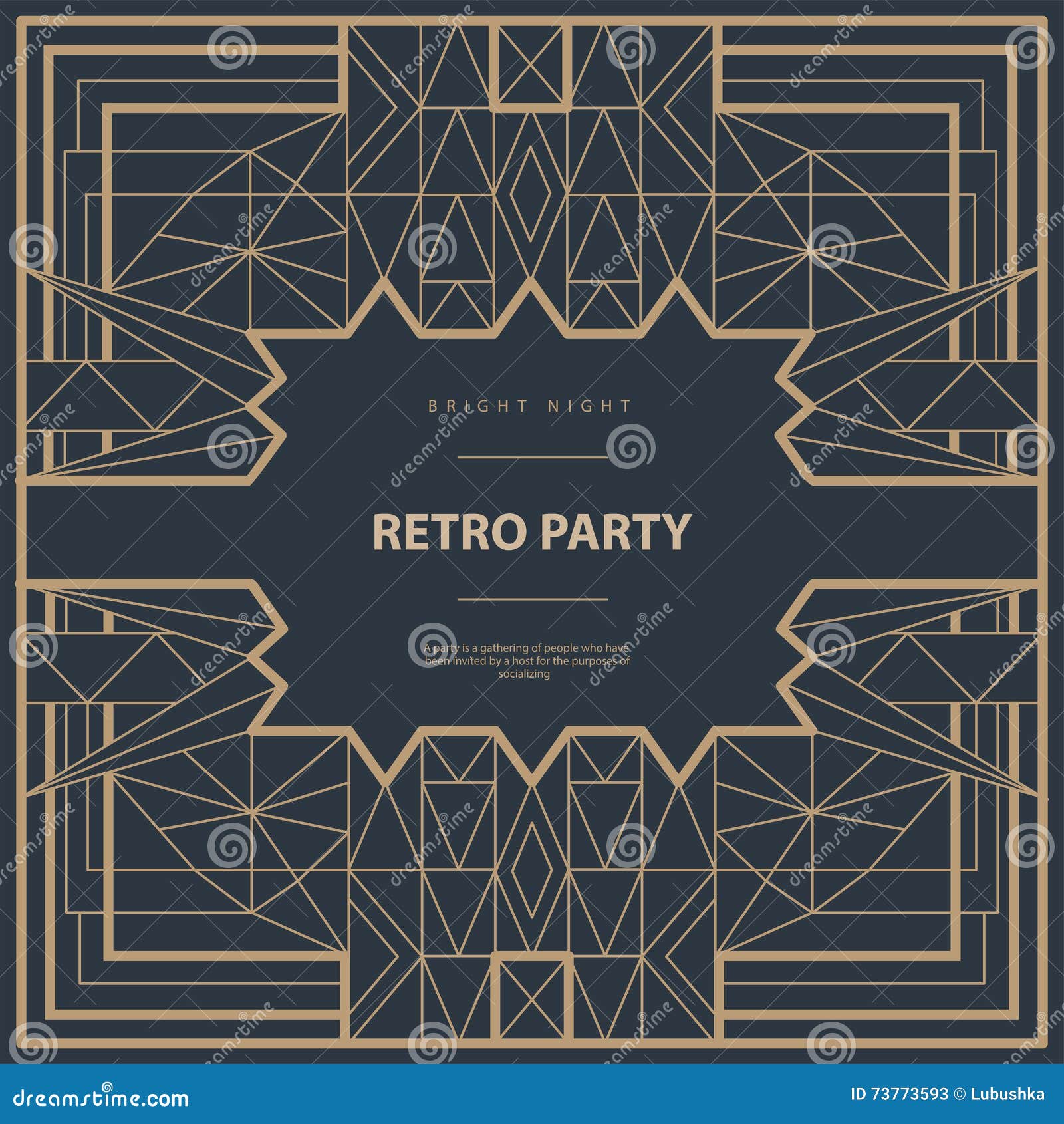 Geometric line frame stock vector. Illustration of icon - 73773593
