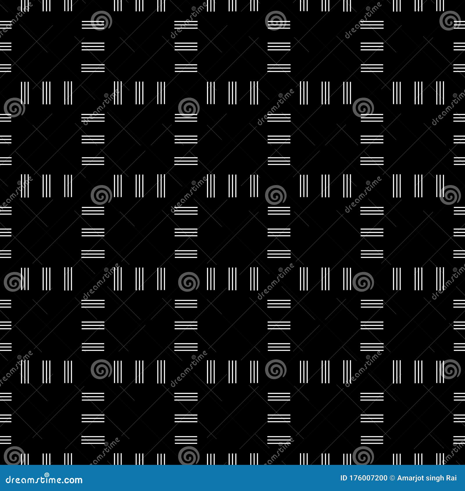 Black White Line Art Seamless Pattern.Patterns Parallel Stripe Lines ...