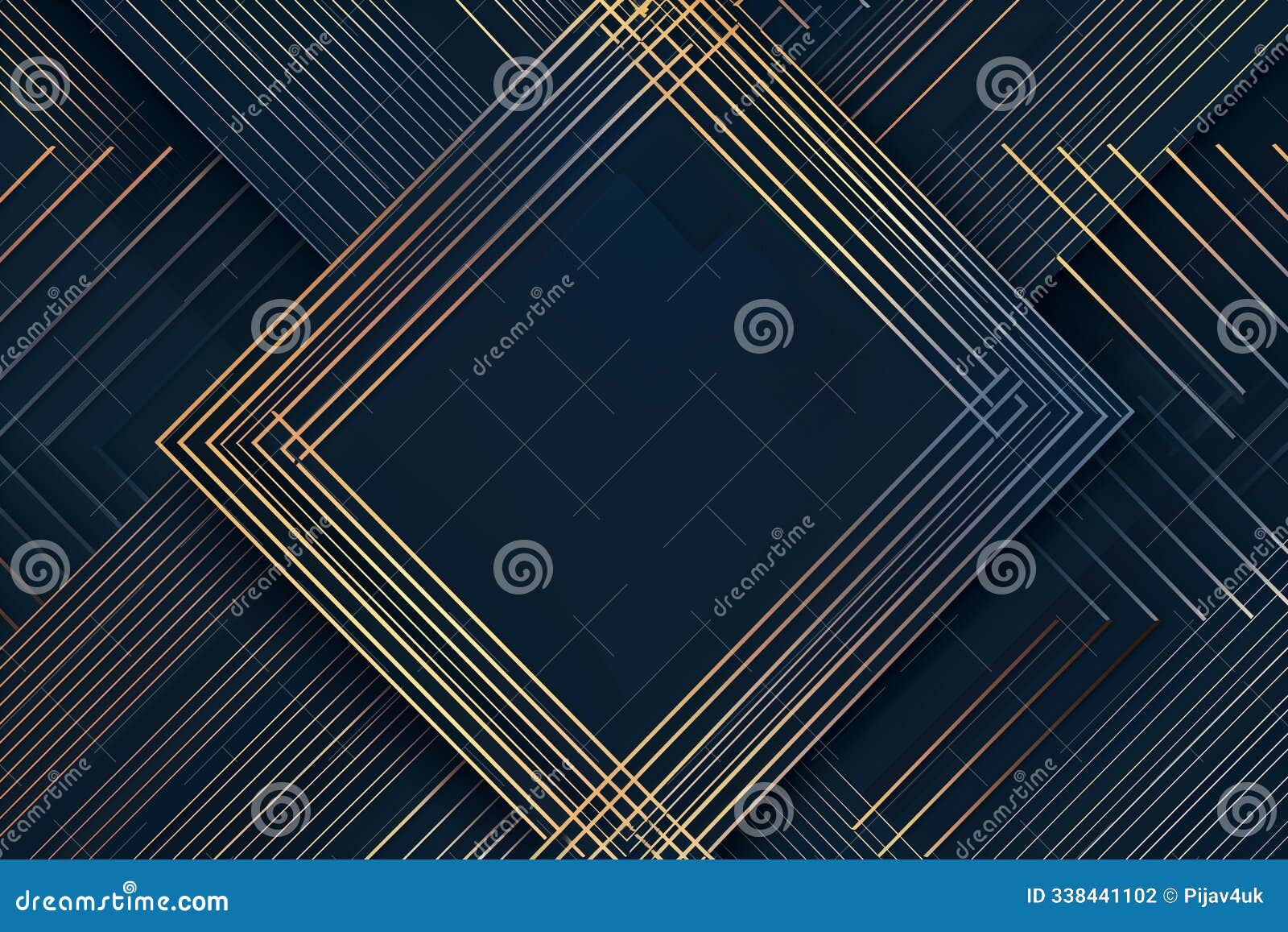 Geometric Line Pattern Poster Design with Abstract Art Invitations on ...