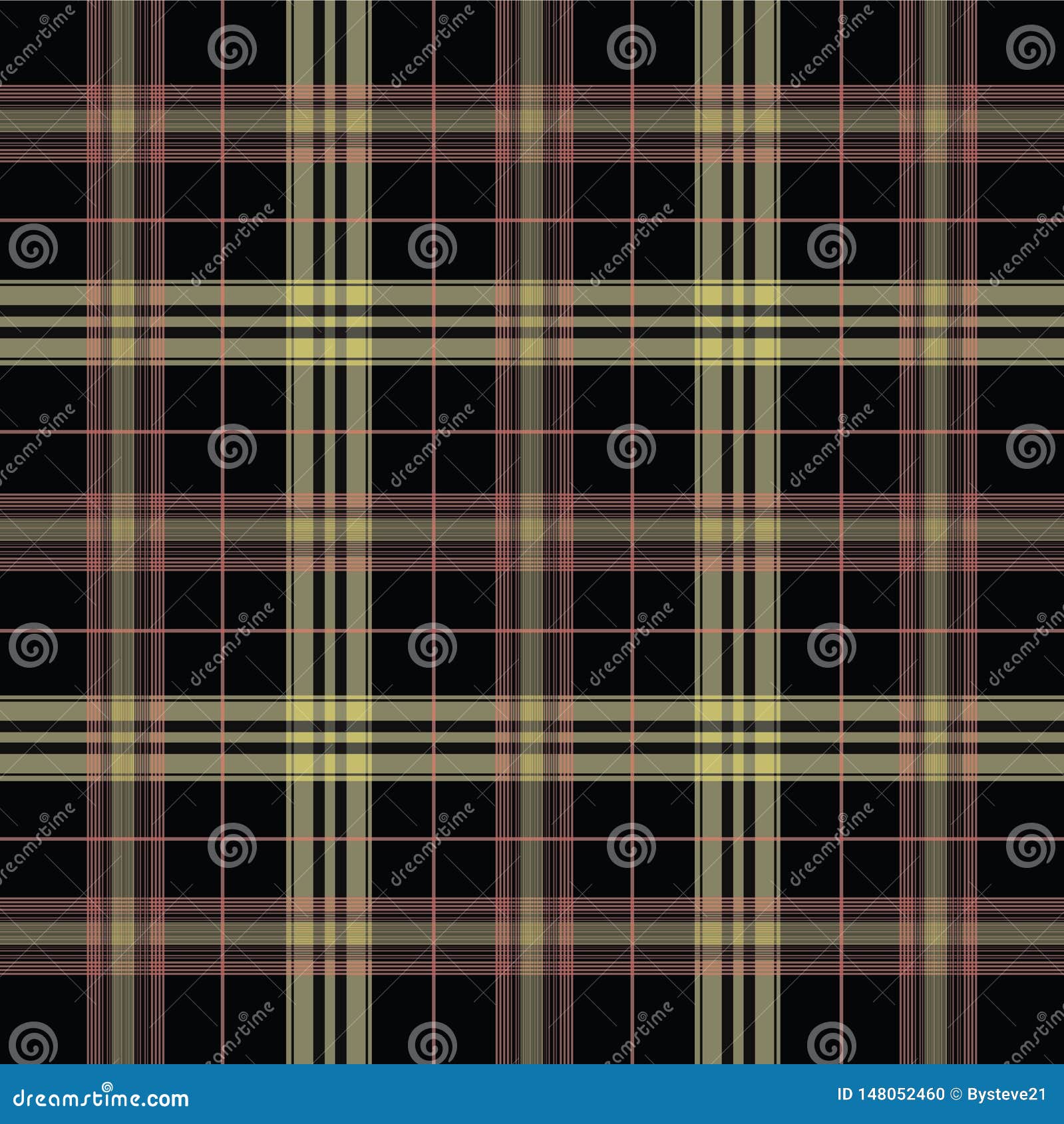 Seamless Plaid Line Pattern Design Stock Vector - Illustration of ...