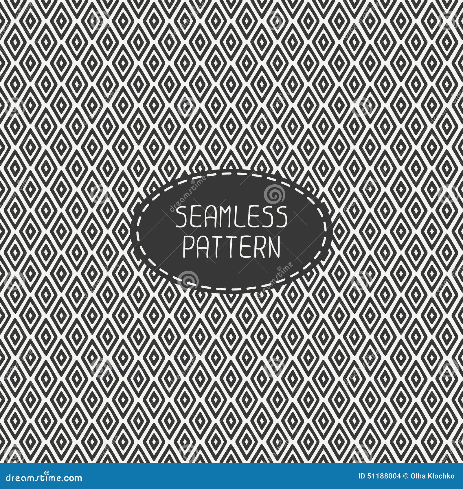 Geometric Line Seamless Pattern with Rhombus Stock Vector ...