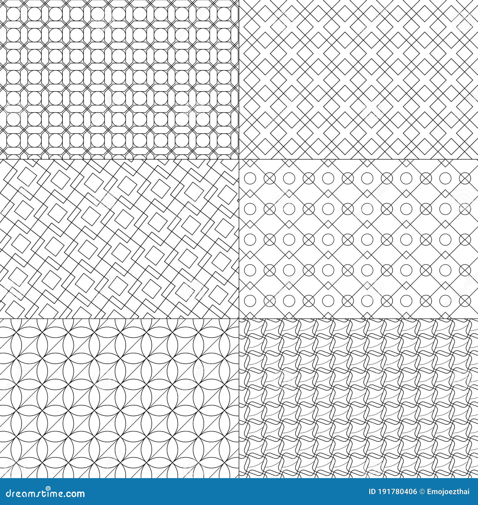 Geometric Line Set 03 stock vector. Illustration of invitation - 191780406