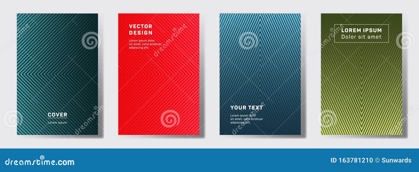 Geometric Lines Patterns with Edges, Angles. Stock Vector ...