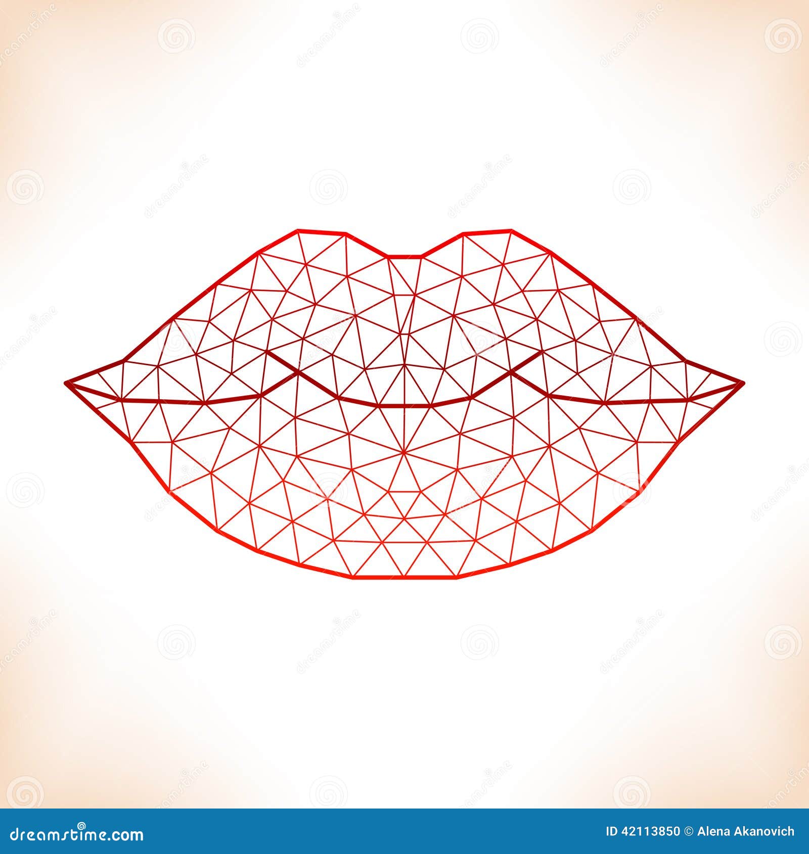 Geometric lips stock vector. Illustration of pomatum - 42113850