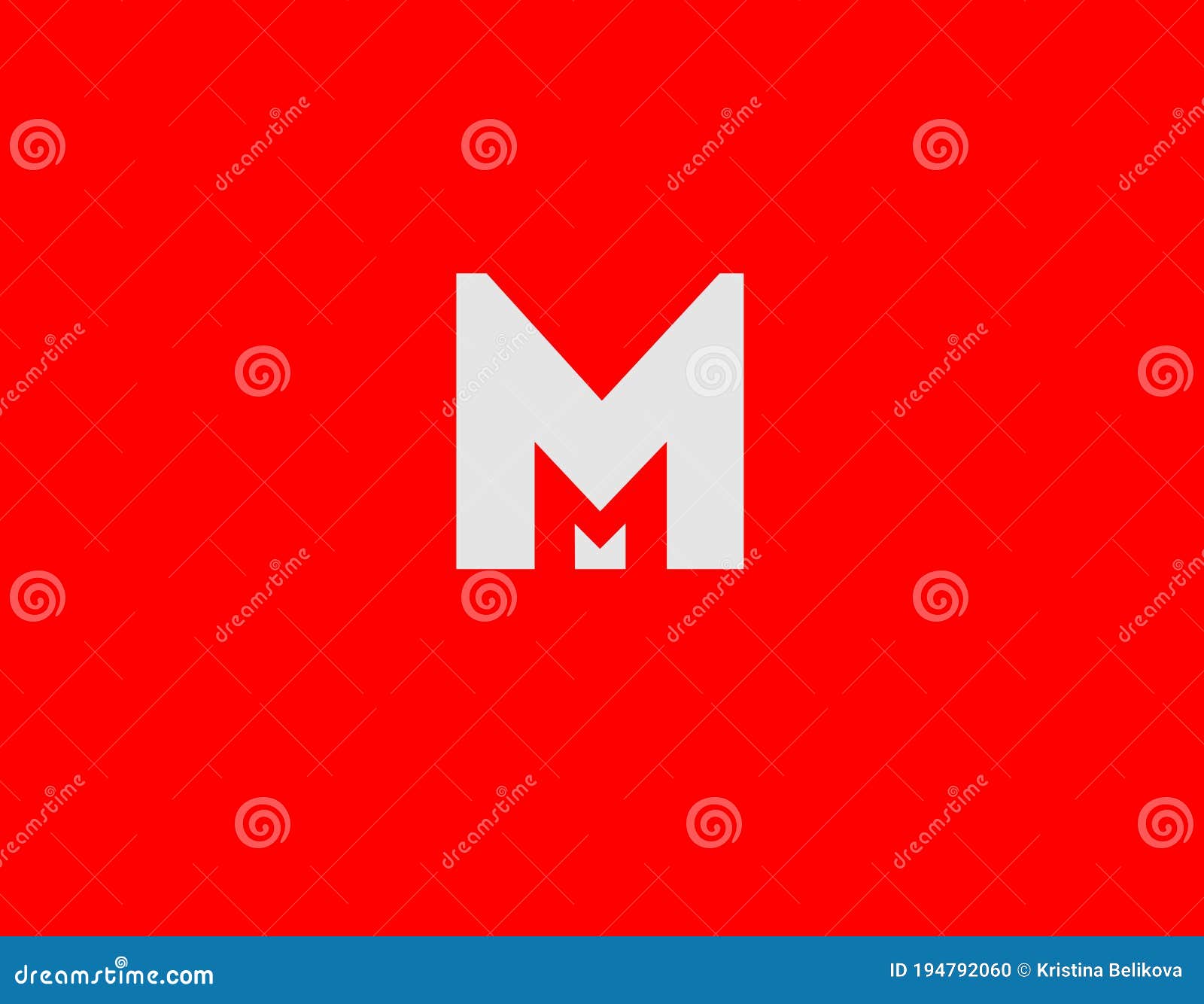 Geometric Logo Icon Letter M Illusion Stock Vector - Illustration of ...