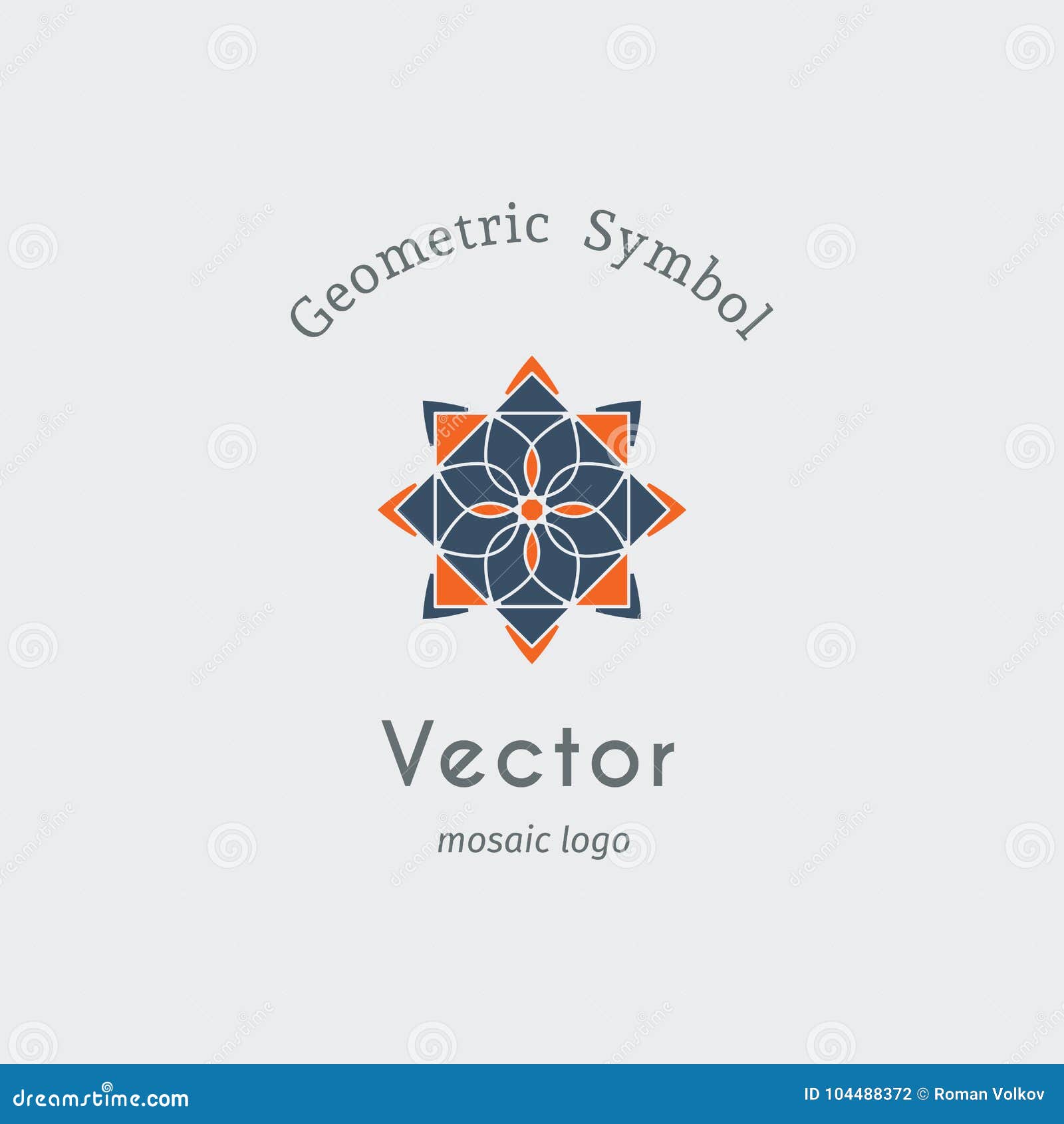 Vector geometric symbol stock vector. Illustration of gemstone - 104488372