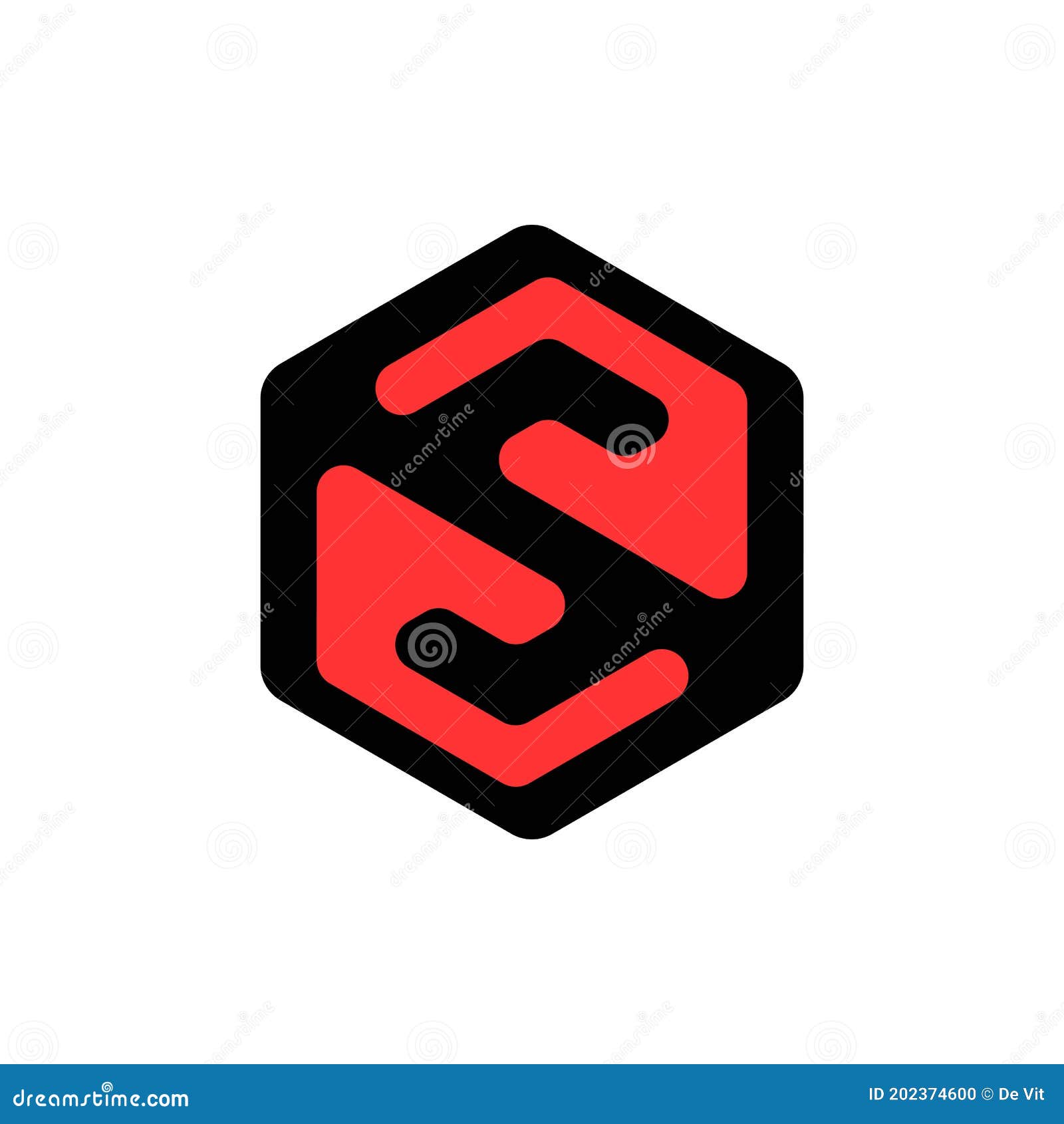 Letter S Geometric Logo Vector Ilustration Template Stock Vector ...