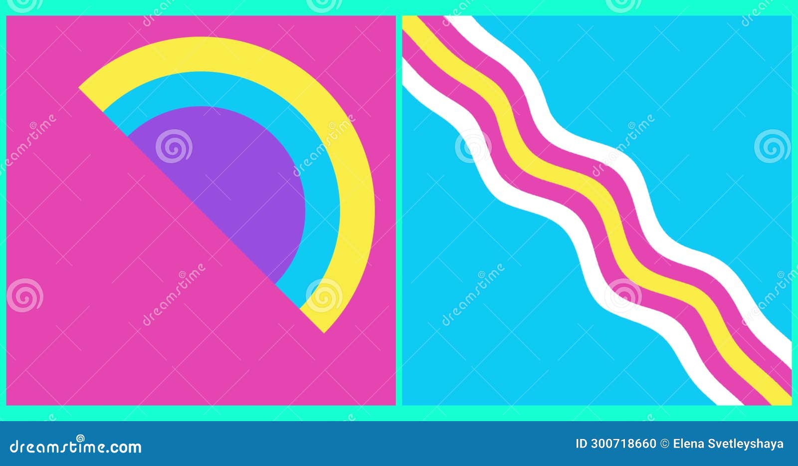 Geometric Loop Abstract Background. Modern Animated Geometric Pattern ...
