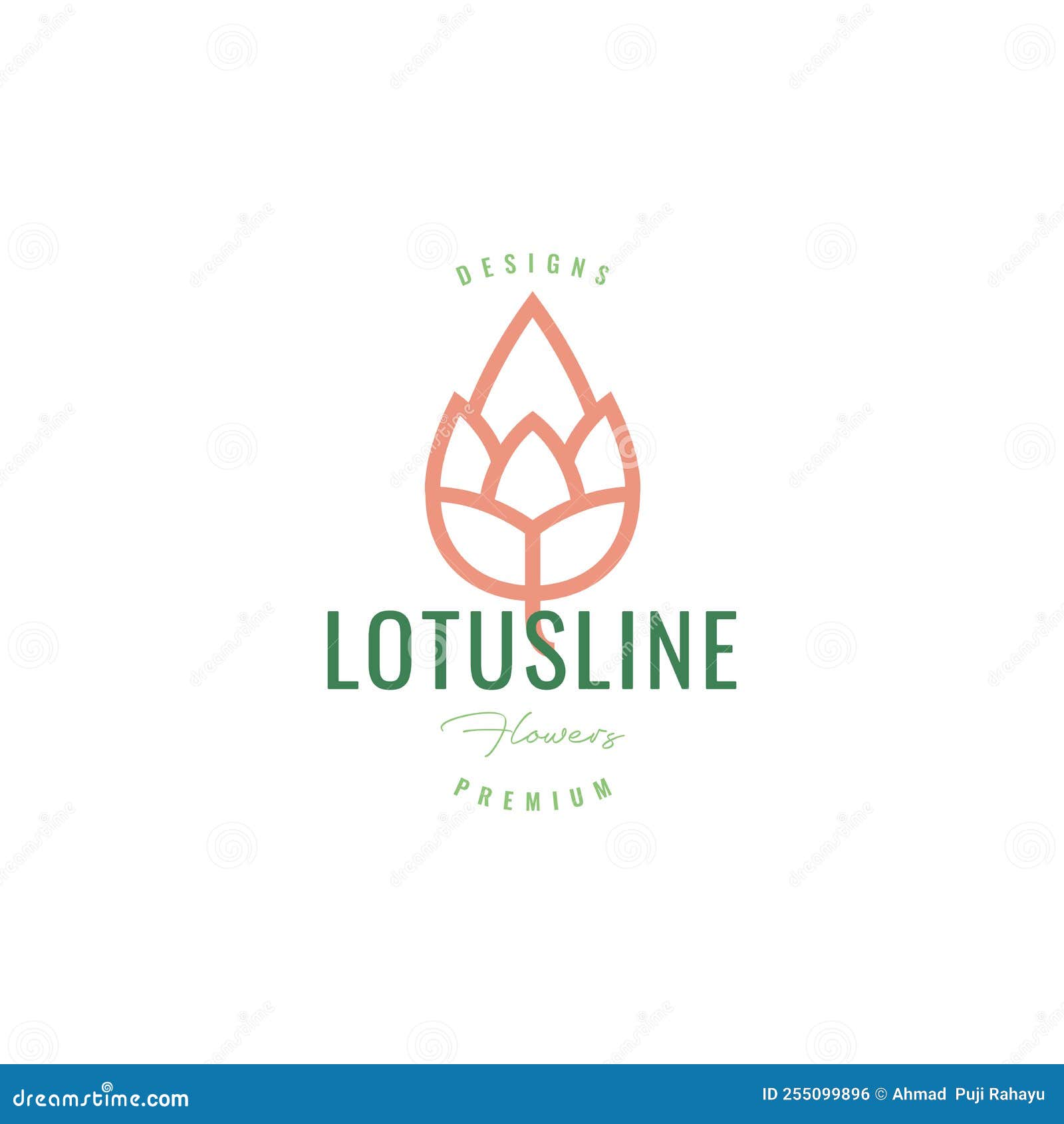 Geometric Lotus Flower Logo Design Stock Vector - Illustration of idea ...