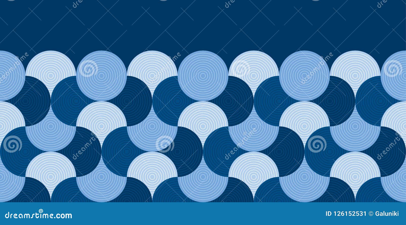 Geometric Luxury Water Waves Header Pattern Stock Vector - Illustration ...