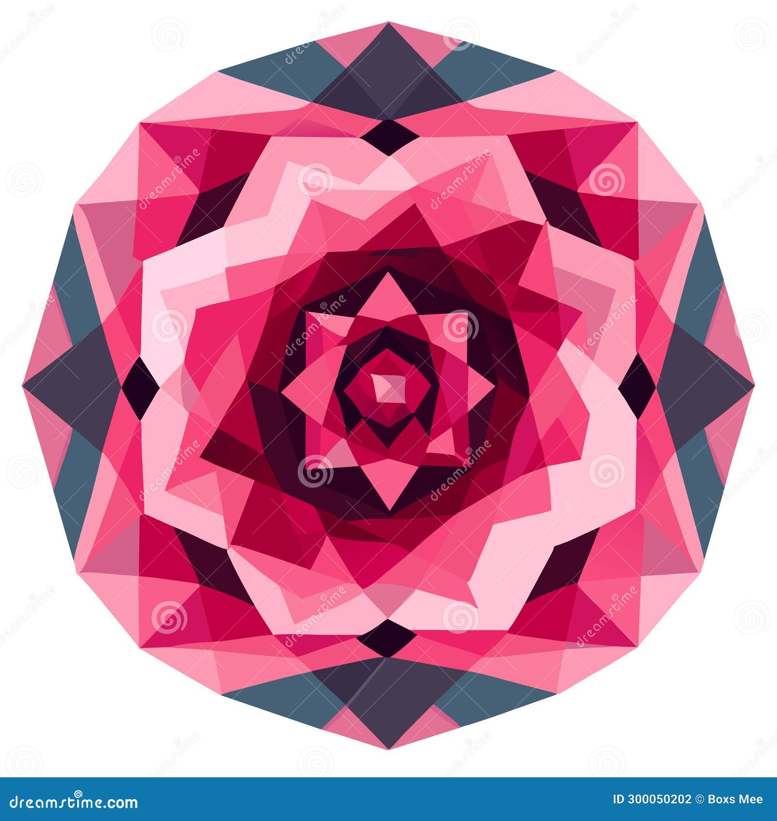 Geometric Mandala Circular Geometric Motif Icon Shape Stock Vector