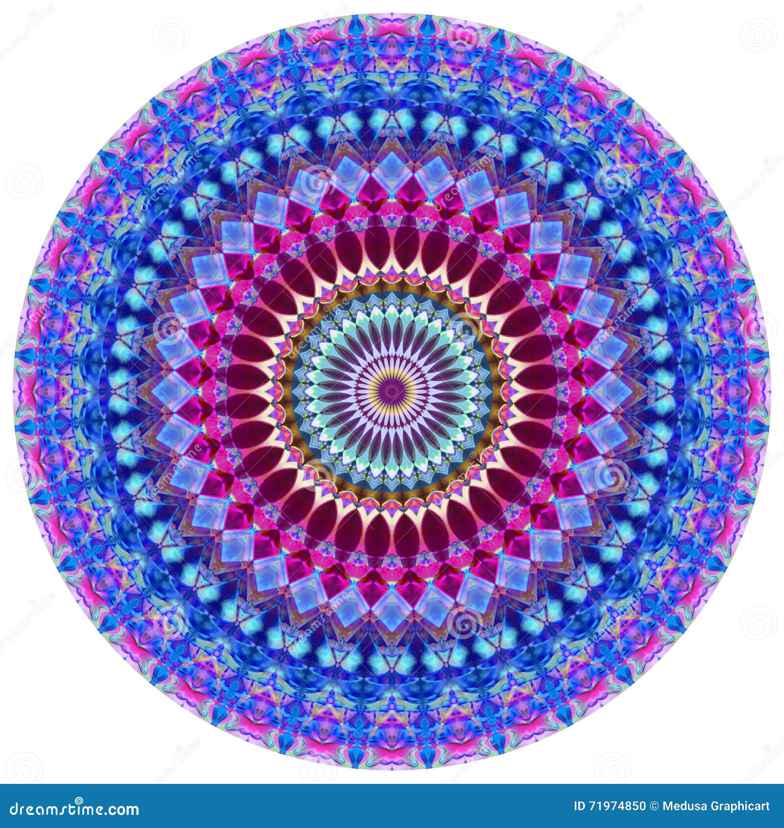 Geometric Mandala stock illustration. Illustration of innovative - 71974850