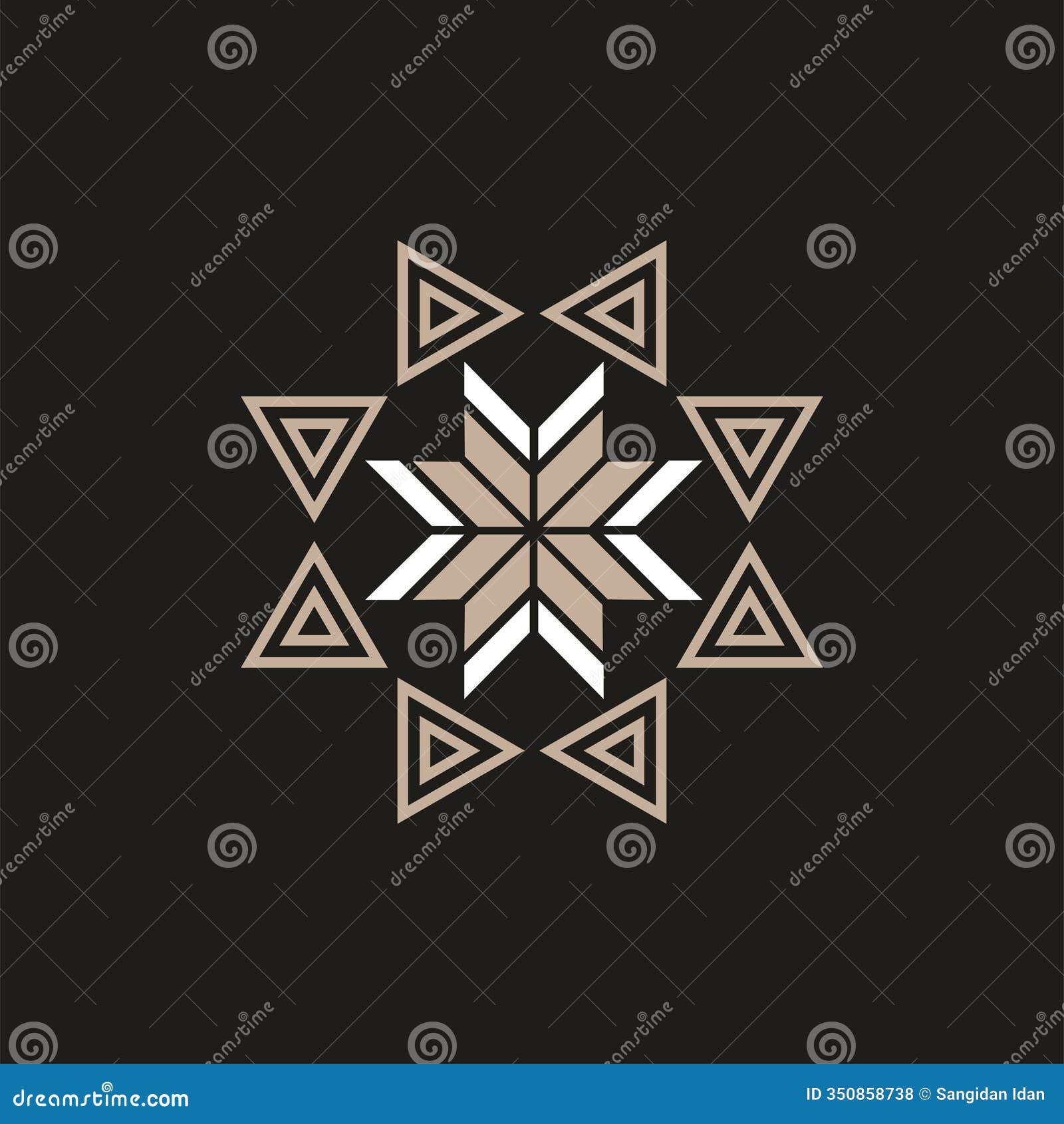 Geometric Mandala Triangle,star,cross,circle Vector Element Design ...
