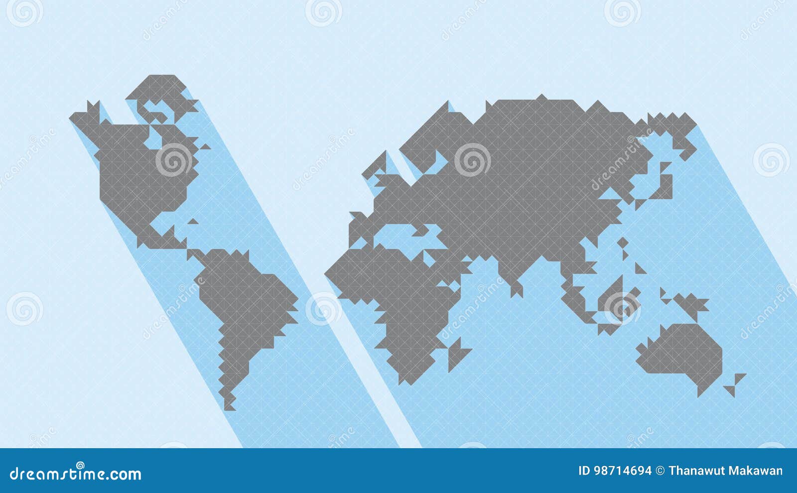 Geometric Map World stock vector. Illustration of modern - 98714694