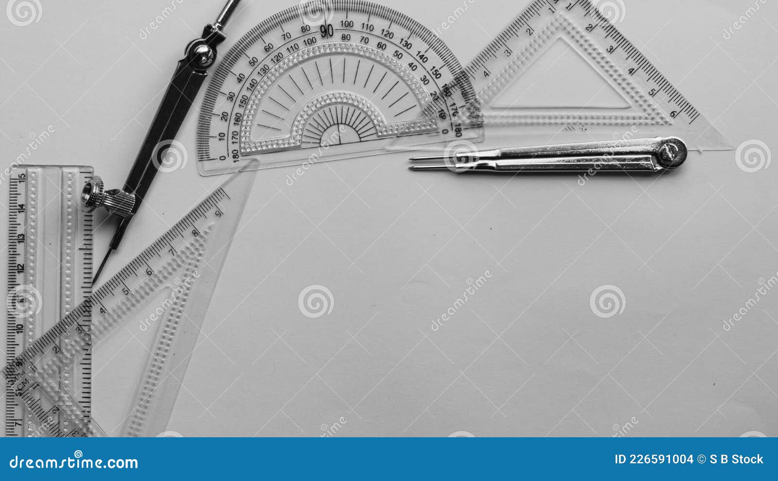 Geometric Measuring Tools, Drawing Items and Mathematical Instruments ...