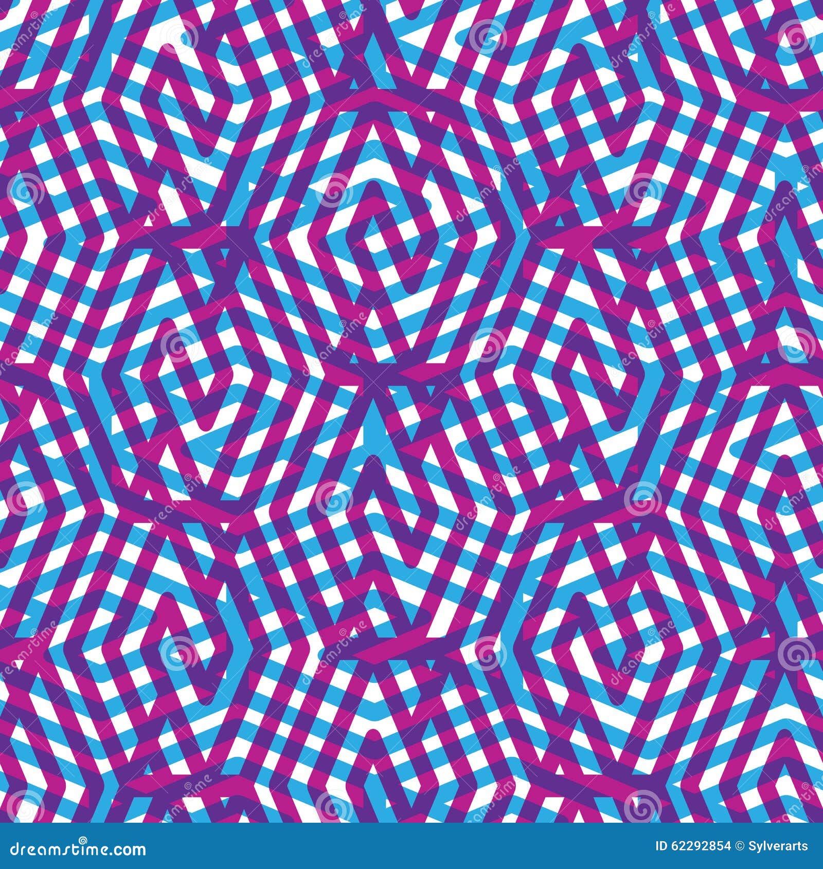 Geometric Messy Lined Seamless Pattern, Colorful Vector Endless Stock ...