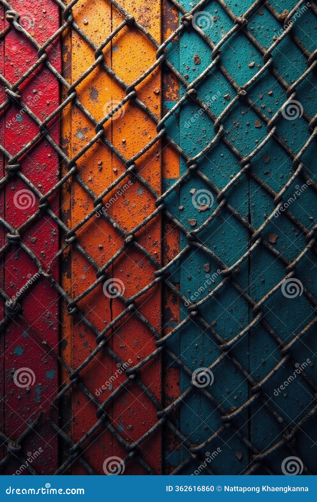 Geometric Metal Grid Backdrop, Industrial Feel, Pattern, Weathered ...